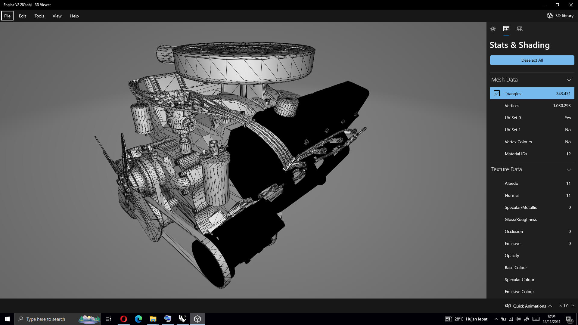 Ford 289 Ci V8 Engine - 3D Model by impulse99