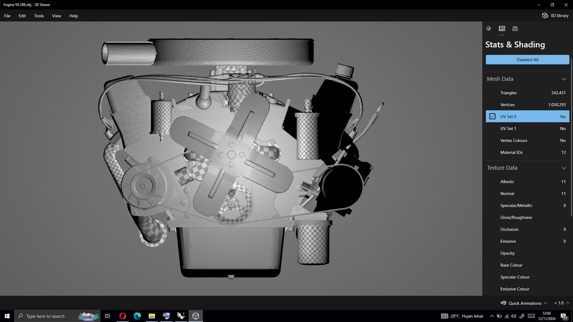 Ford 289 Ci V8 Engine - 3D Model by impulse99