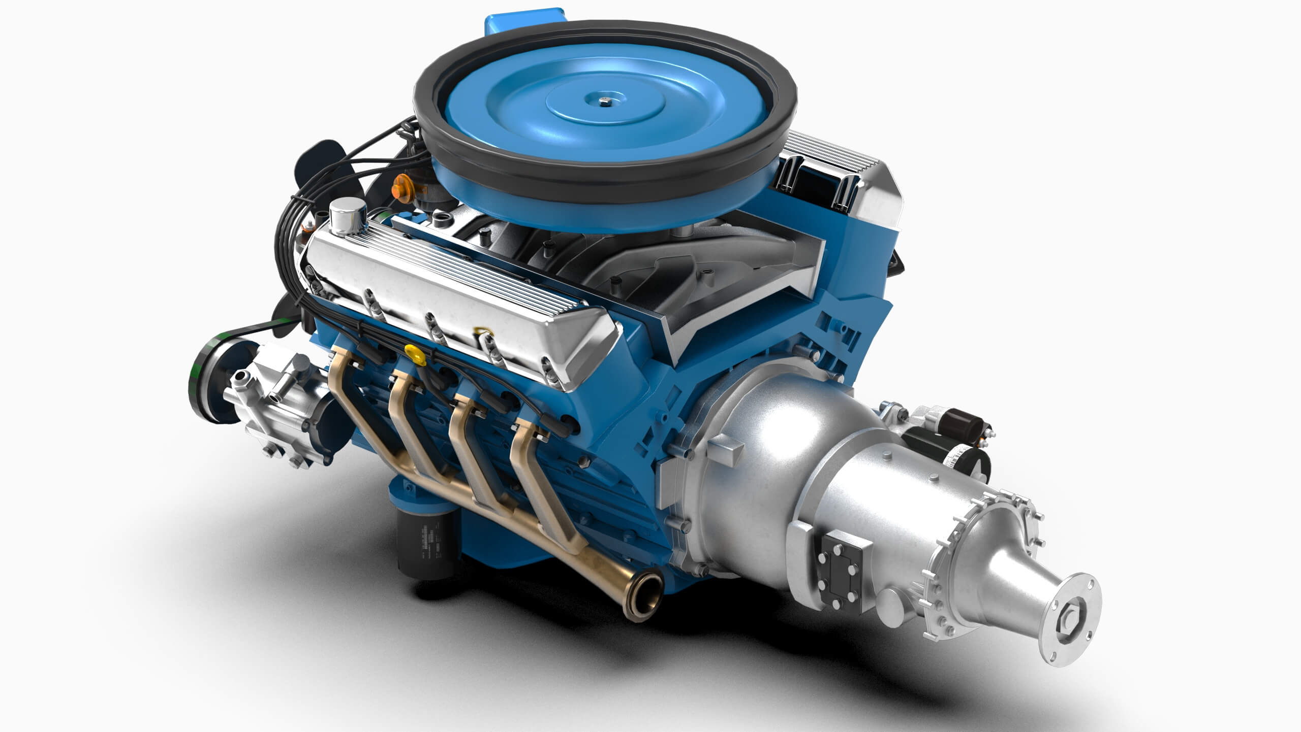 Ford 429 V8 Engine - 3D Model by impulse99