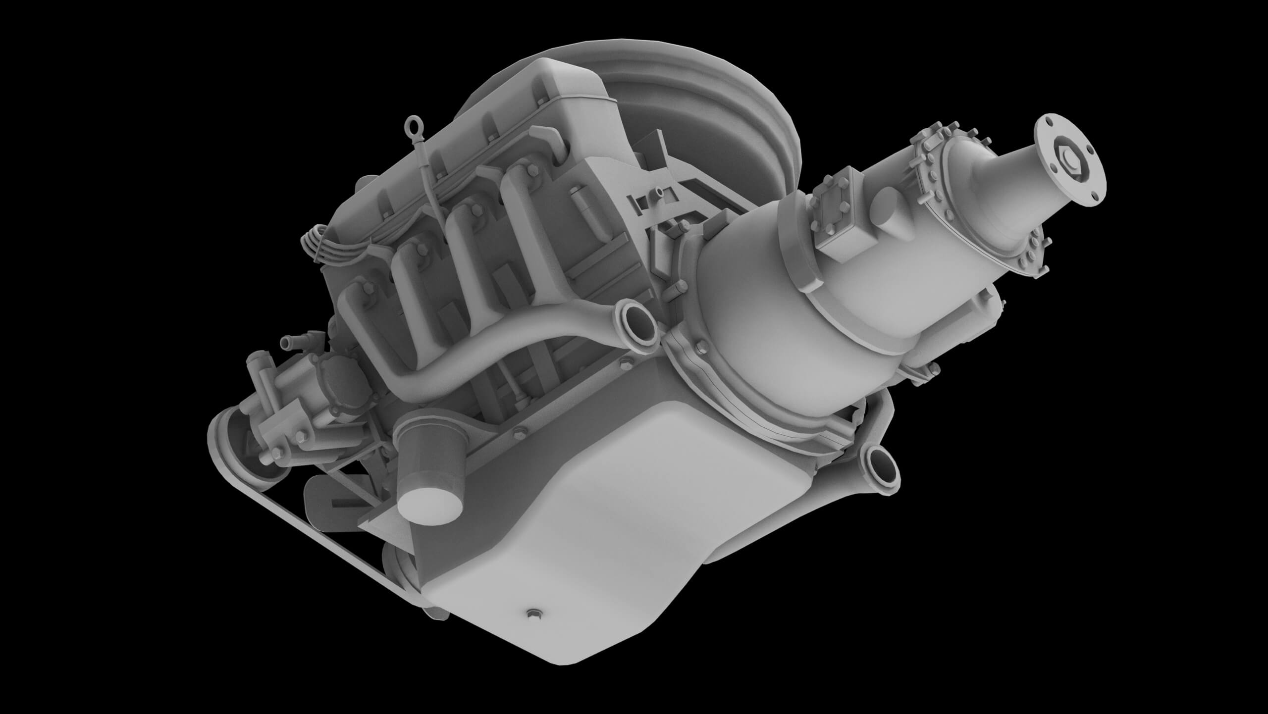 Ford 429 V8 Engine - 3D Model by impulse99