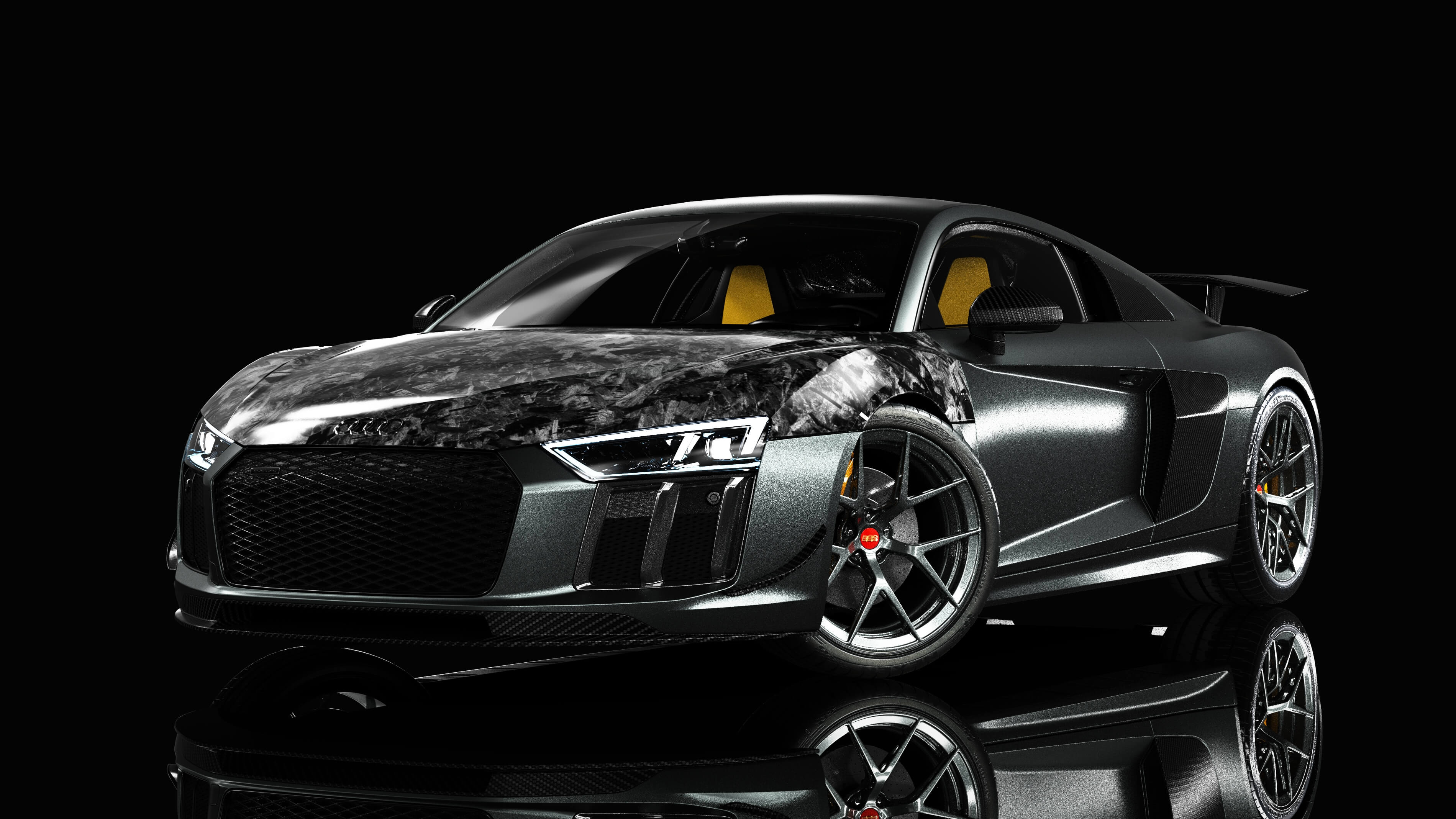 Audi R8 V10 Plus VRSTEINER 3D Render, Digital Art by impulse99