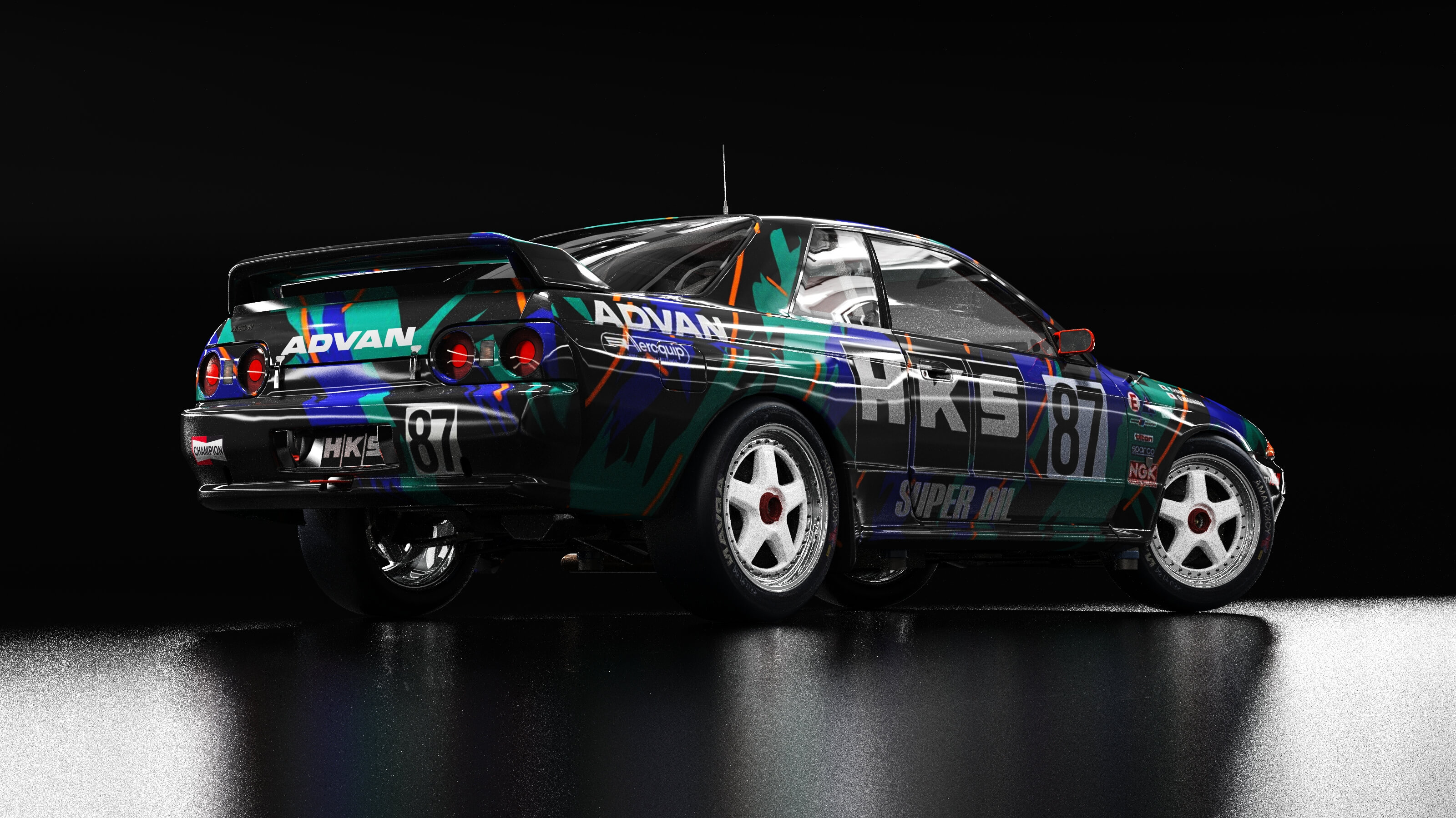 HKS Group-A Nissan Skyline R32 GT-R 3D Render by impulse99