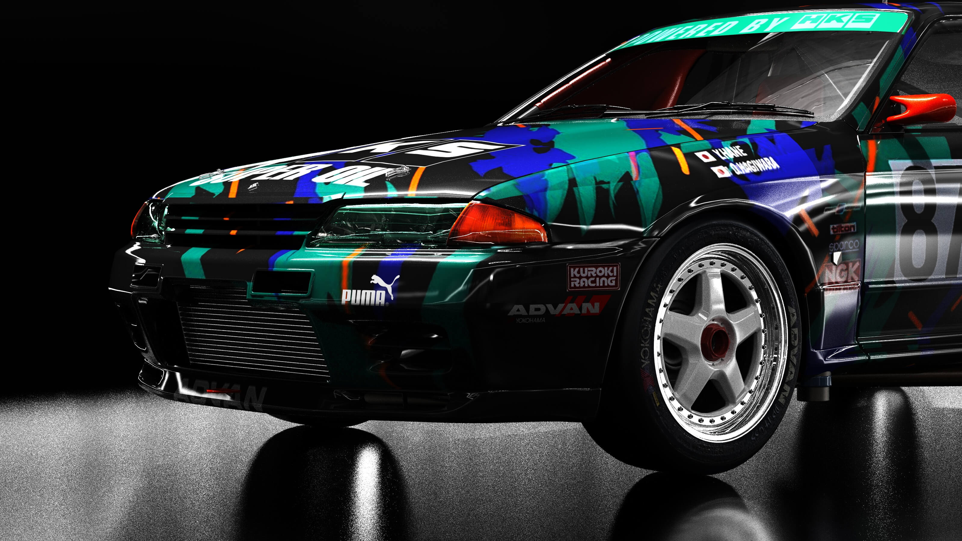 HKS Group-A Nissan Skyline R32 GT-R 3D Render by impulse99