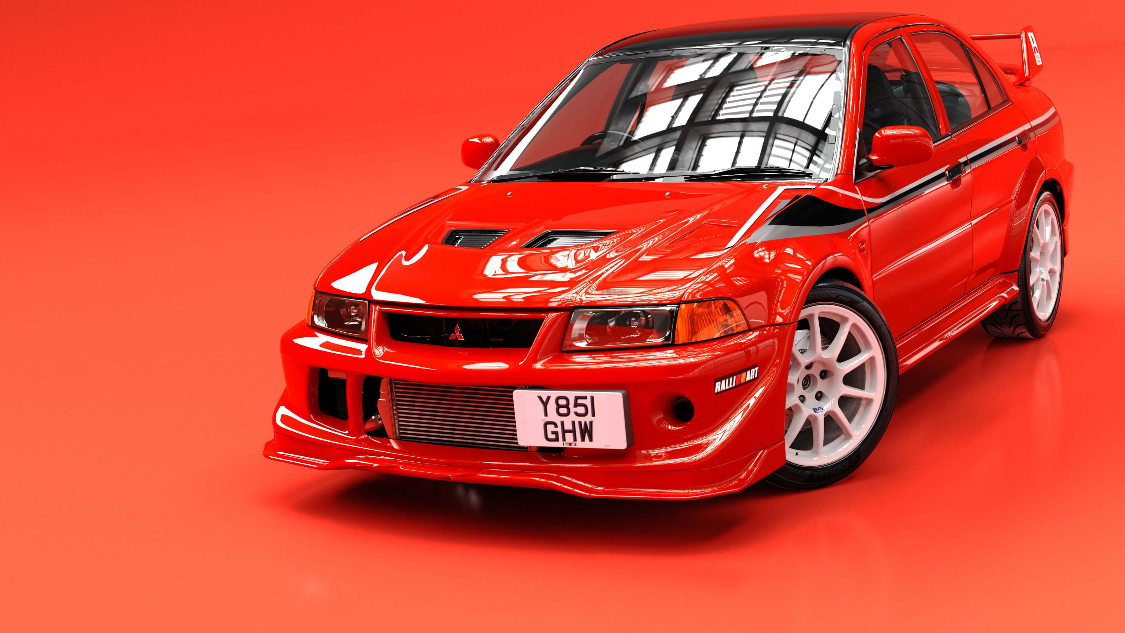 Mitsubishi Lancer Evo VI GSR Tommi Makinen Edition 3D Render
