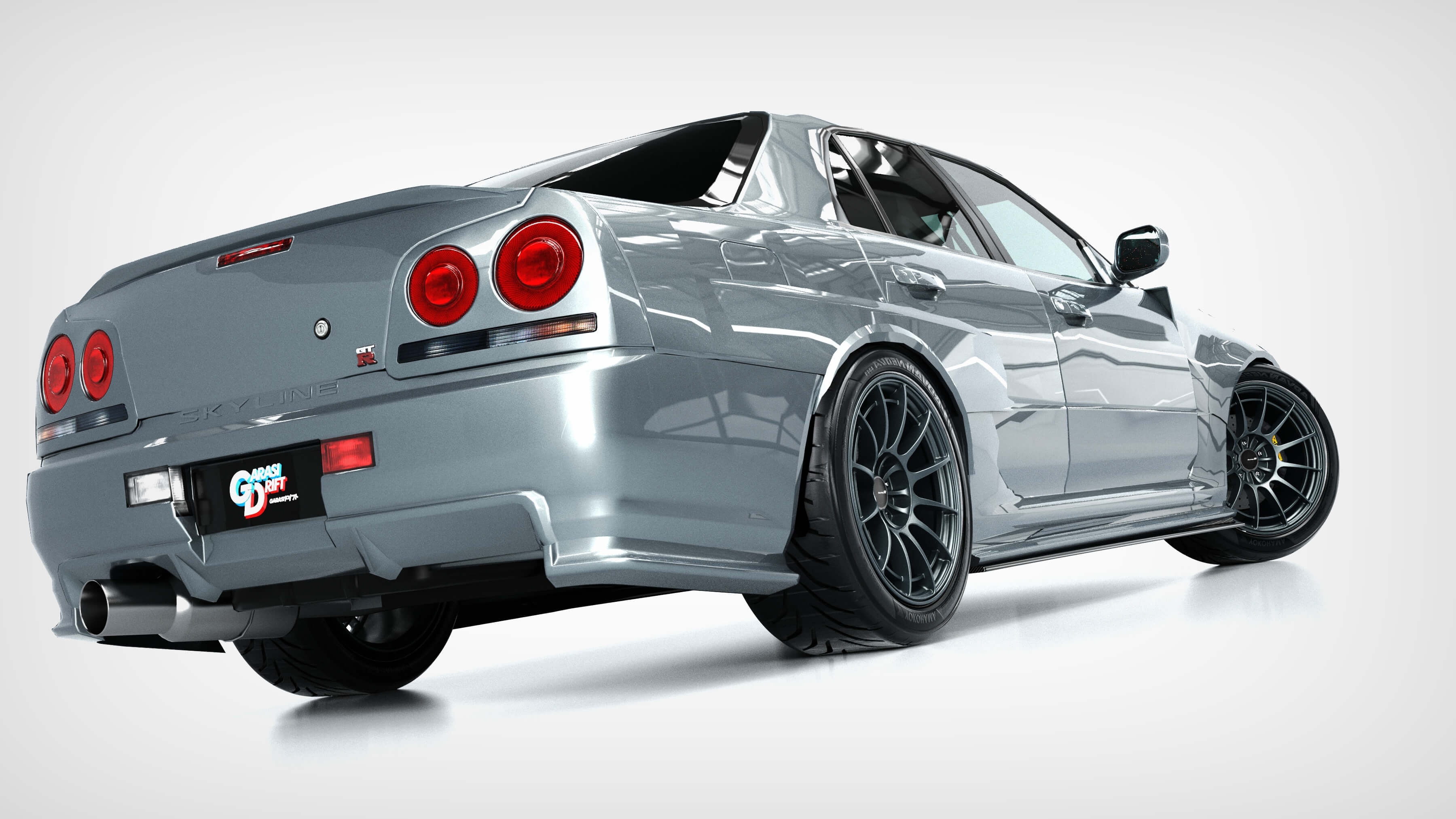 Nissan Skyline ER34 Garasidrift 3D Render by impulse99