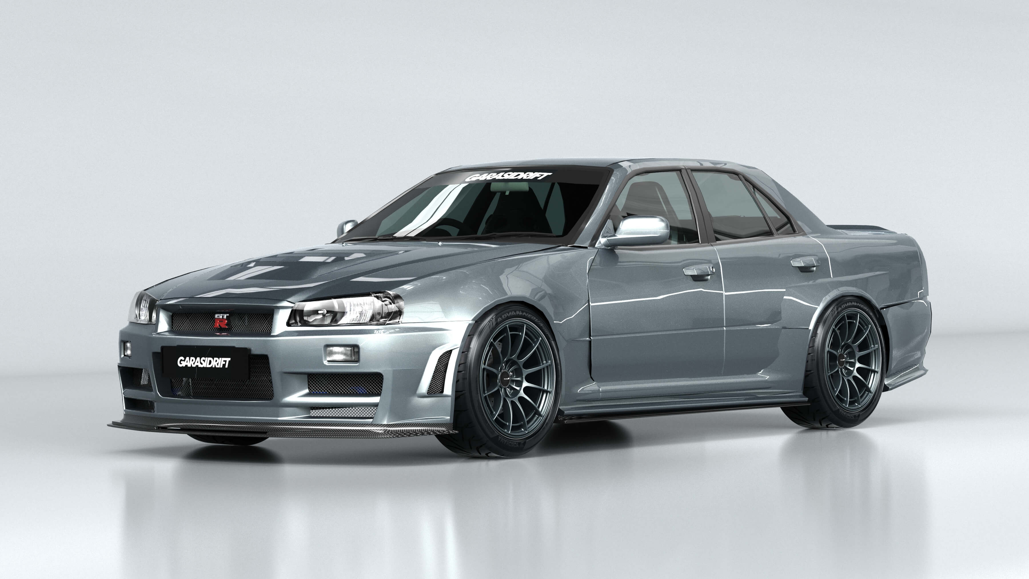 Nissan Skyline ER34 Garasidrift 3D Render by impulse99