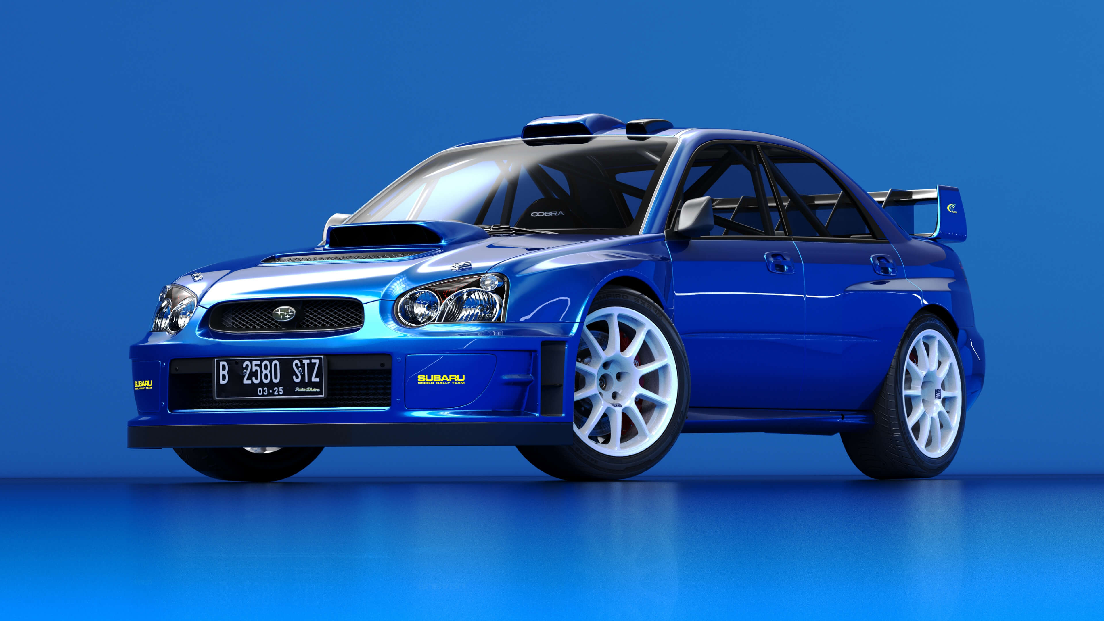 Subaru Impreza WRX STI Prodrive WRC Kit 3D Render by impulse99