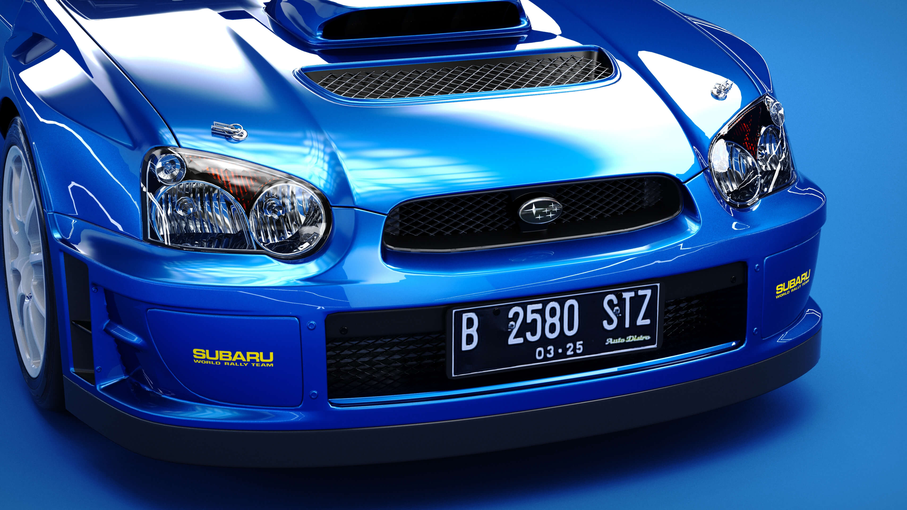 Subaru Impreza WRX STI Prodrive WRC Kit 3D Render by impulse99