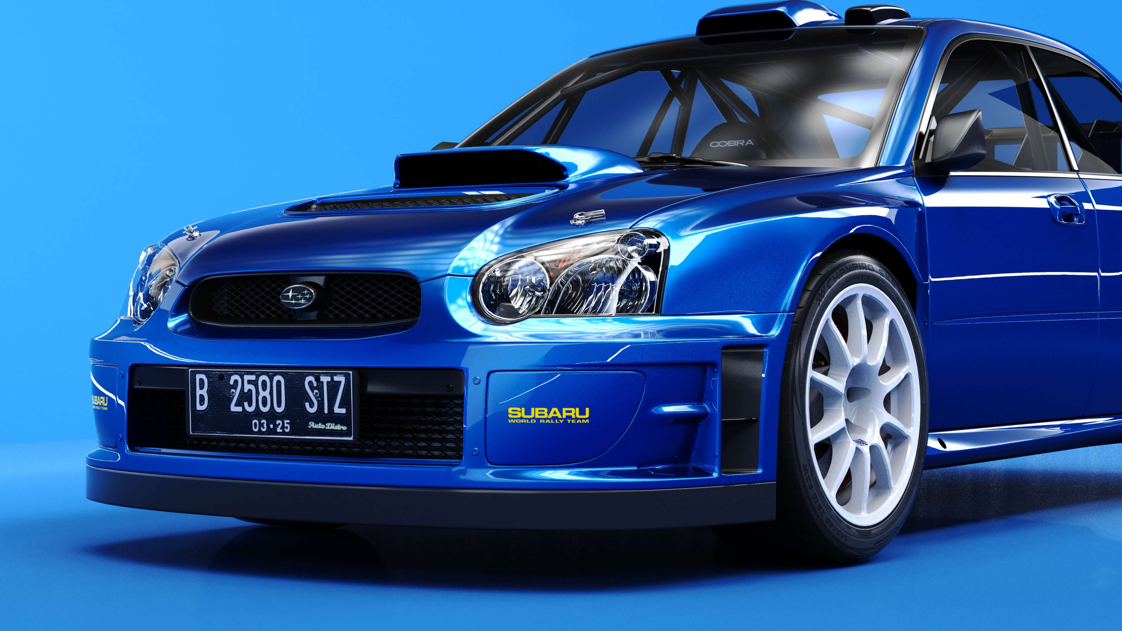 Subaru Impreza WRX STI Prodrive WRC Kit 3D Render by impulse99