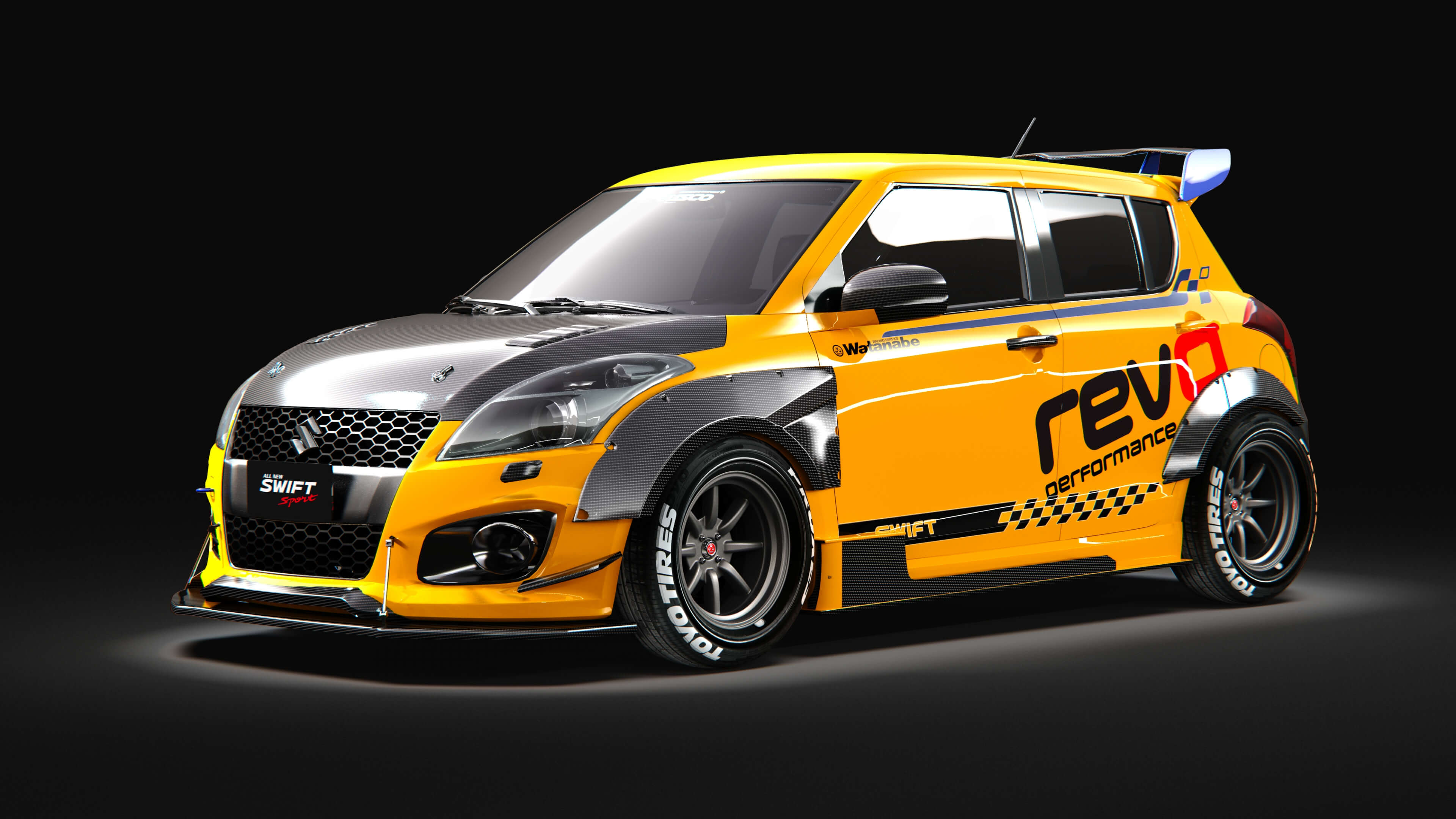 Suzuki Swift GT 2017 3D Render, Digital Art by impulse99