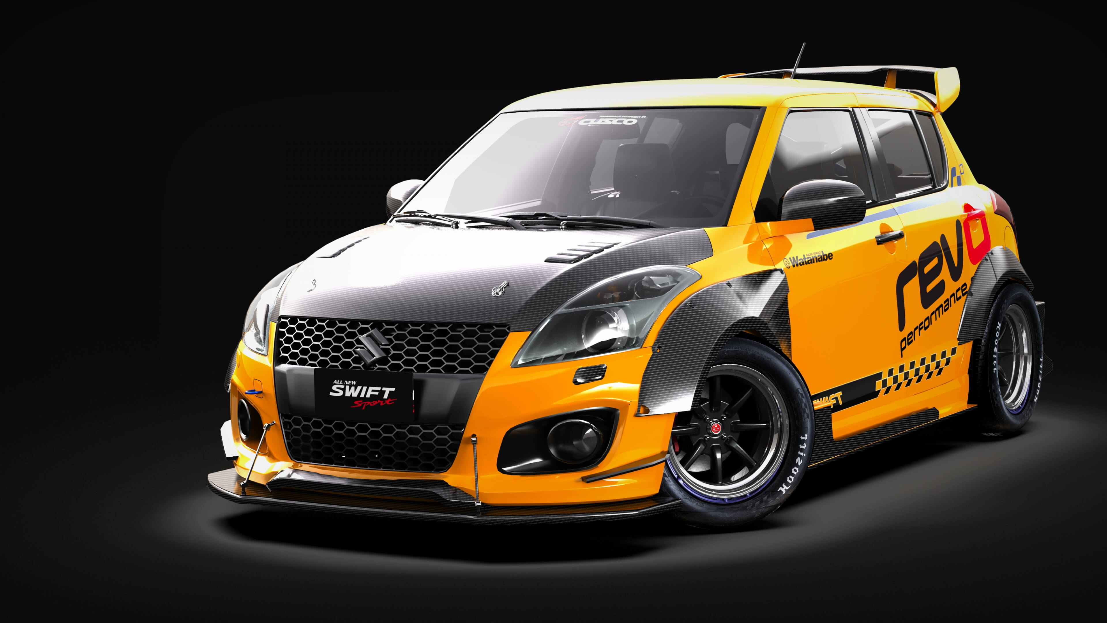 Suzuki Swift GT 2017 3D Render, Digital Art by impulse99