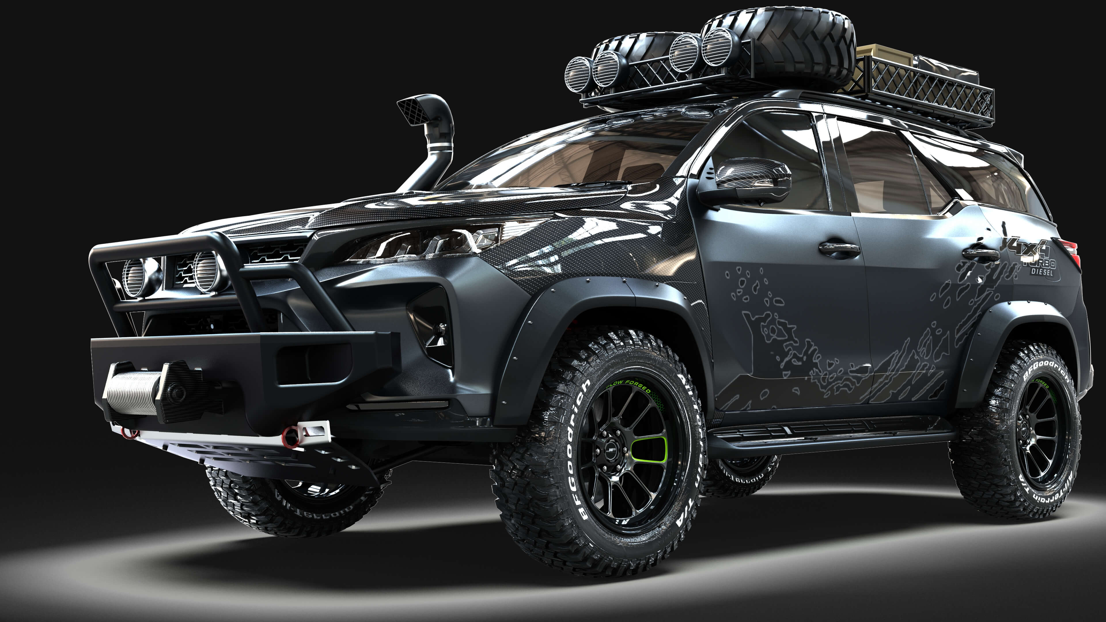 Toyota Fortuner VRZ Adventure 3D Render, Digital Art by impulse99