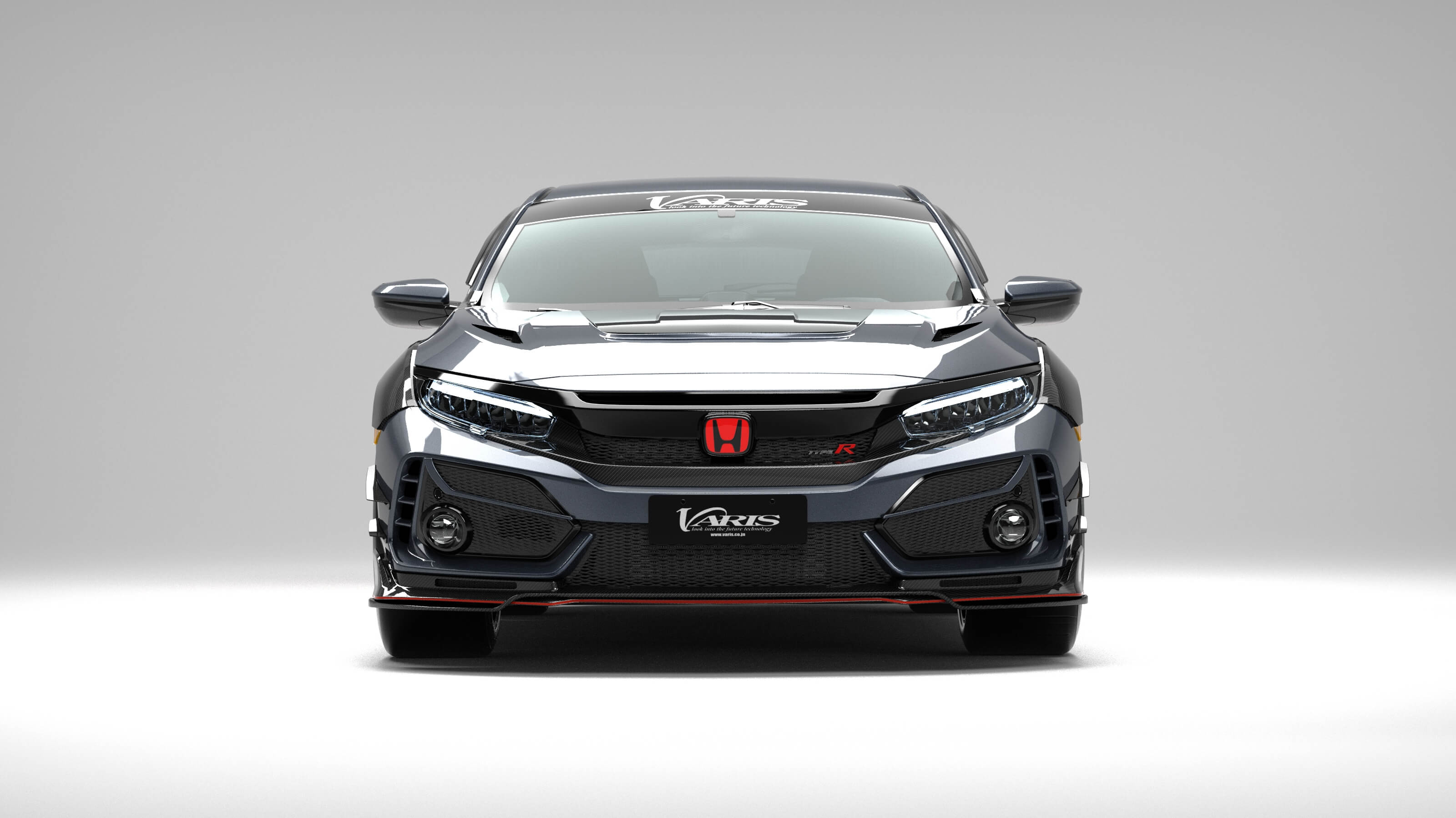 Varis Civic Type R 2019 3D Render, Digital Art by impulse99