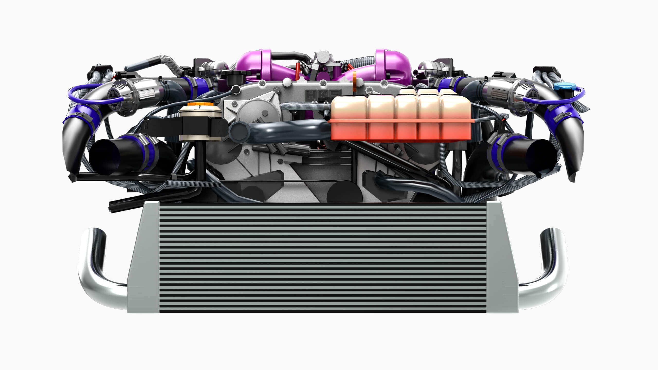 HKS VR38DETT Engine - 3D Model by impulse99