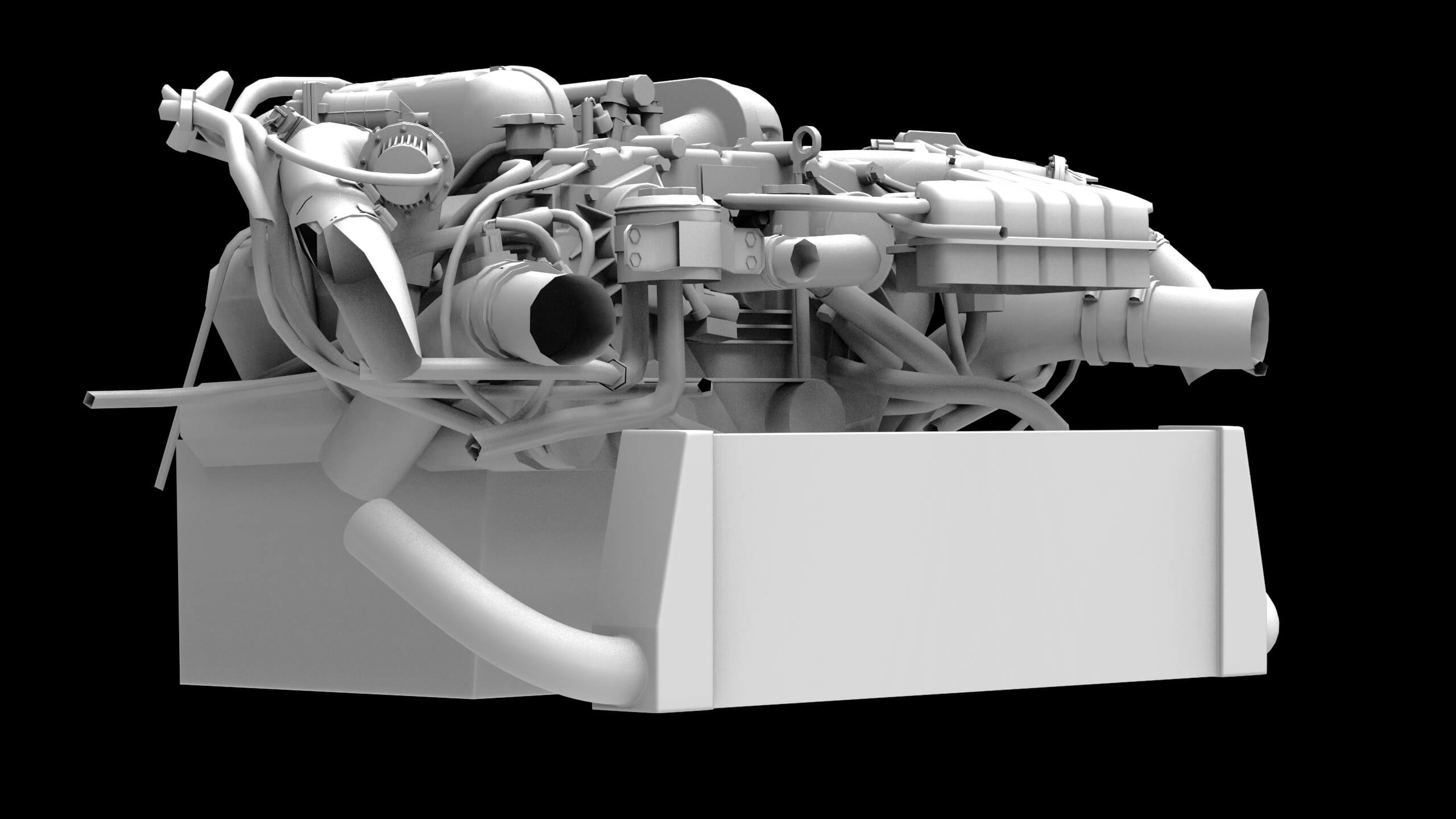 HKS VR38DETT Engine - 3D Model by impulse99