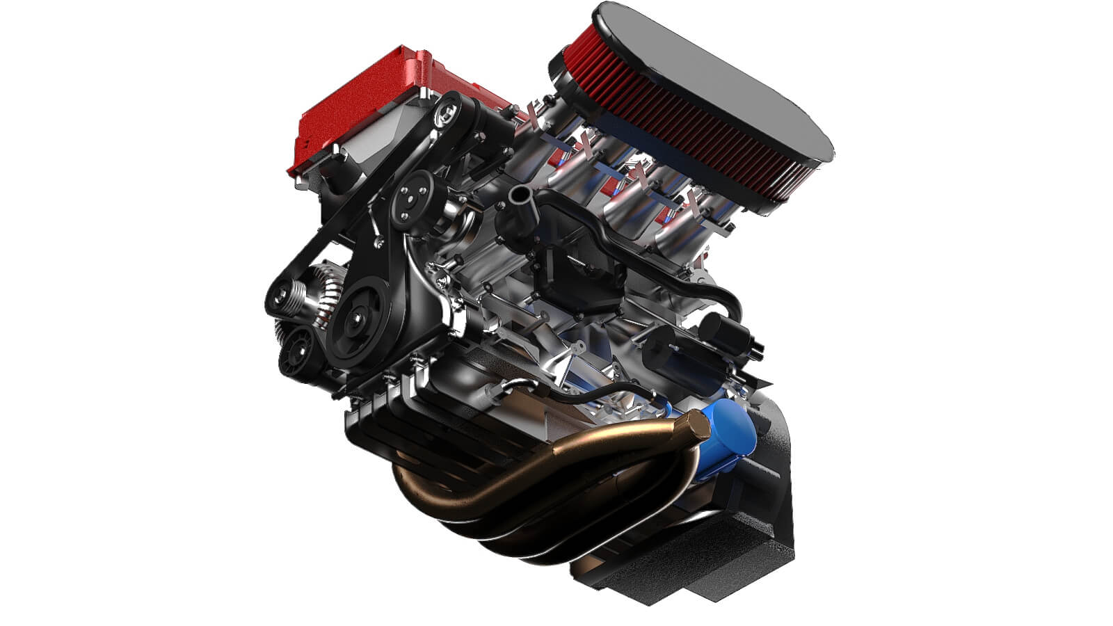 Honda B16A Engine - 3D Model by impulse99