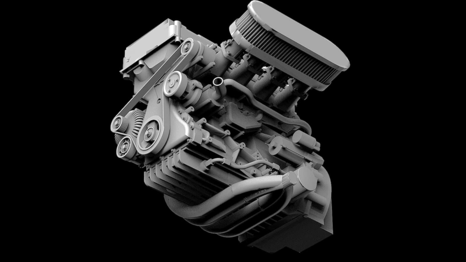 Honda B16A Engine - 3D Model by impulse99