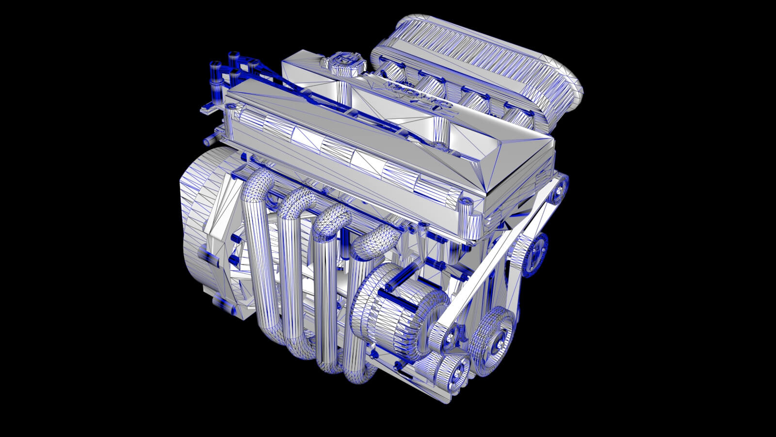 Honda B16A Engine - 3D Model by impulse99