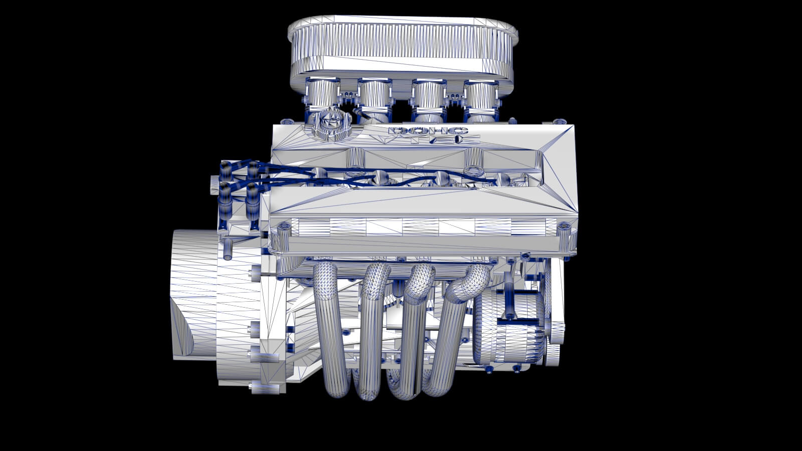 Honda B16A Engine - 3D Model by impulse99
