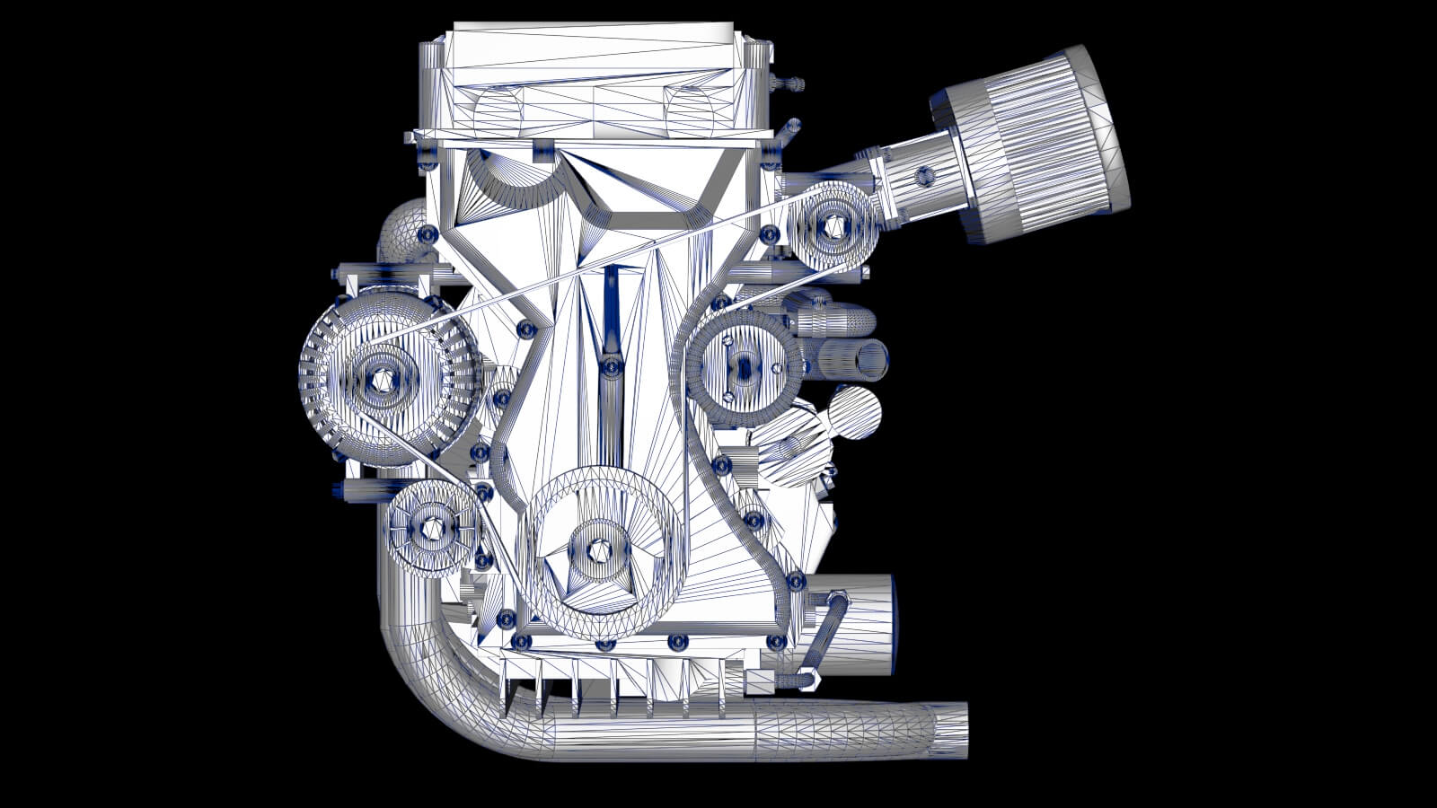 Honda B16A Engine - 3D Model by impulse99