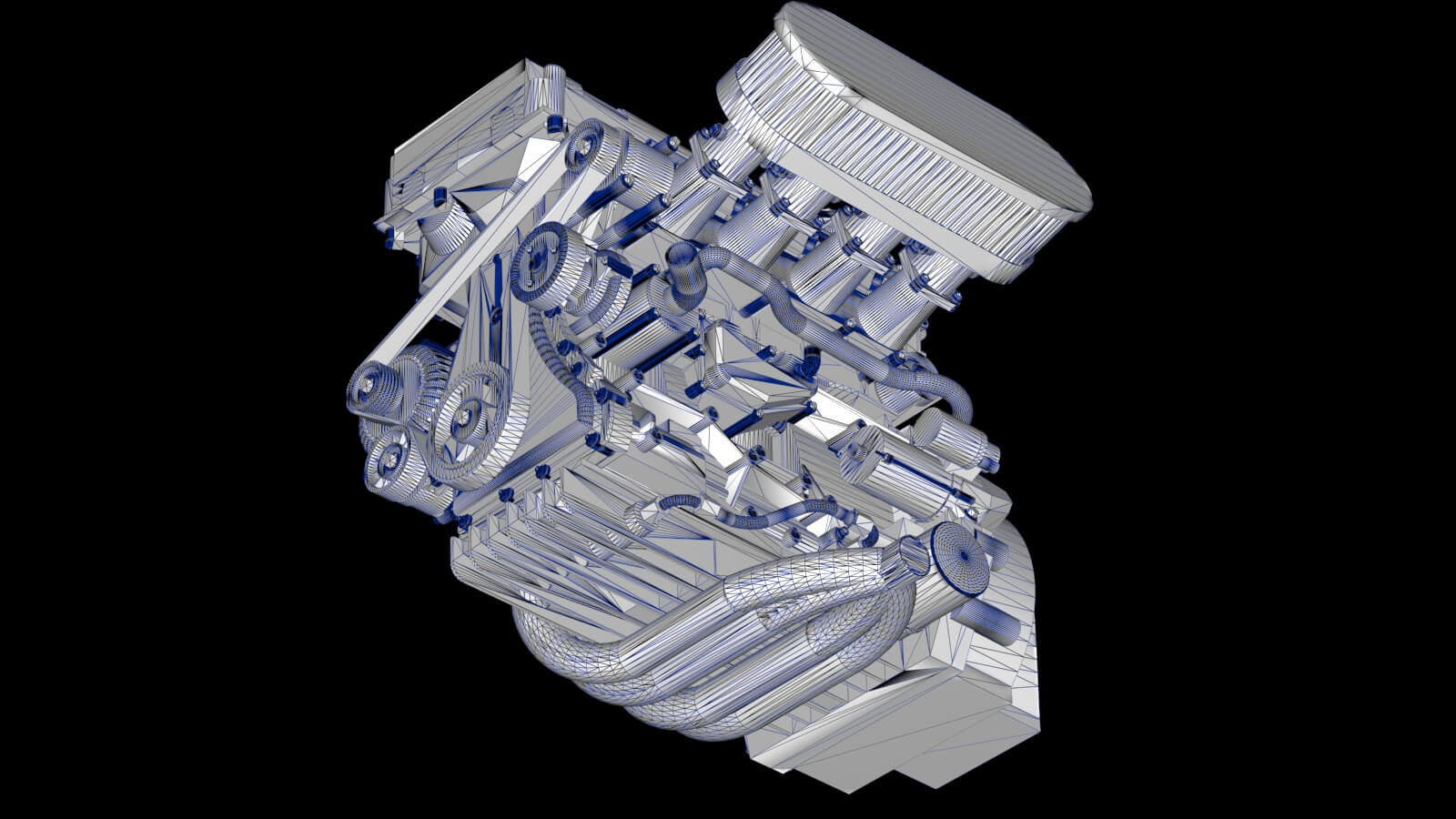 Honda B16A Engine - 3D Model by impulse99
