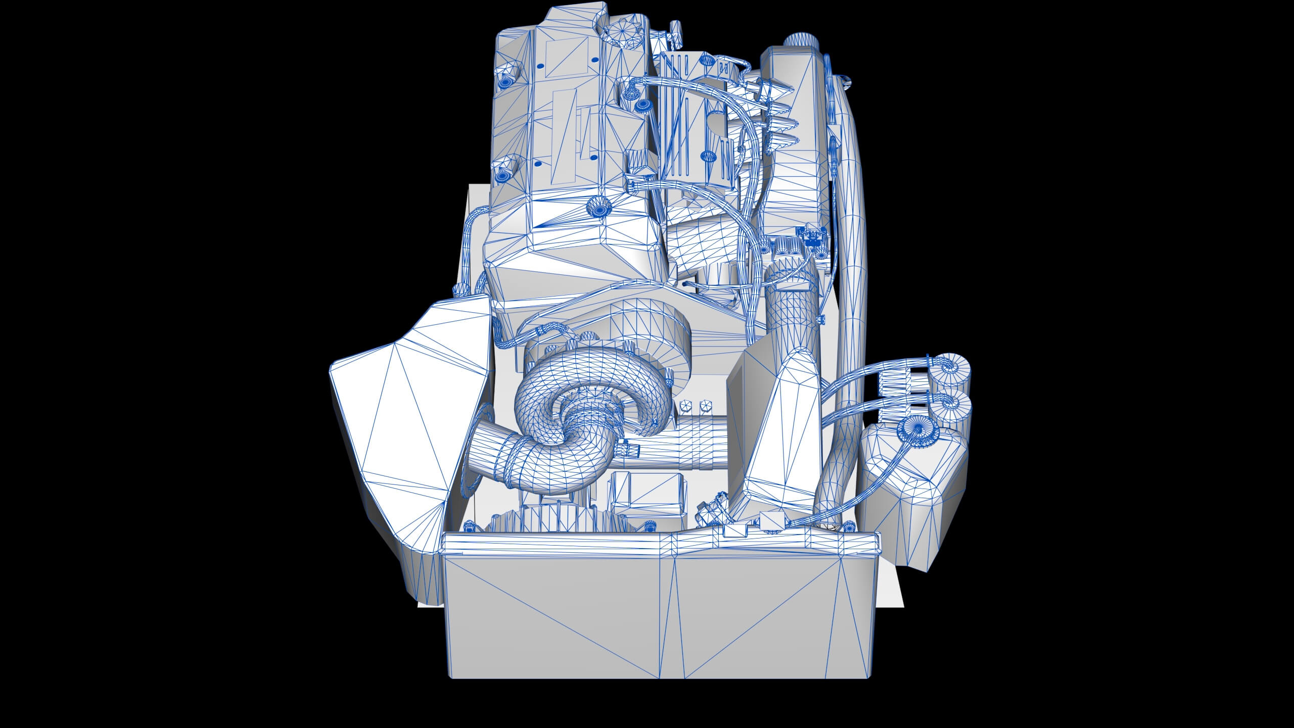 Honda F20C S2000 Supercharged Engine - 3D Model by impulse99