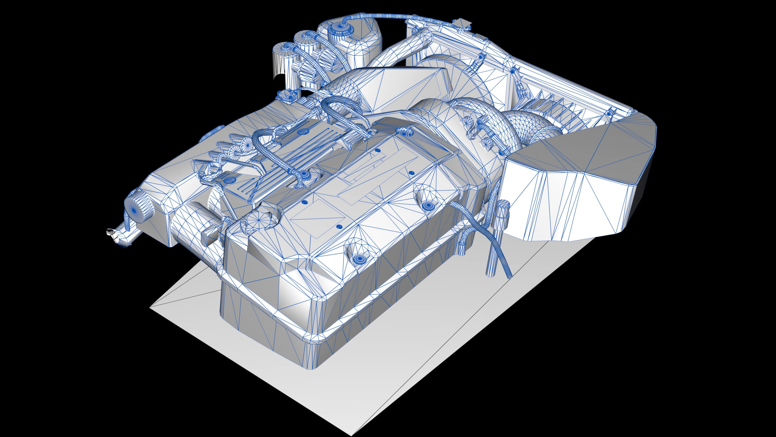 Honda F20C S2000 Supercharged Engine - 3D Model by impulse99