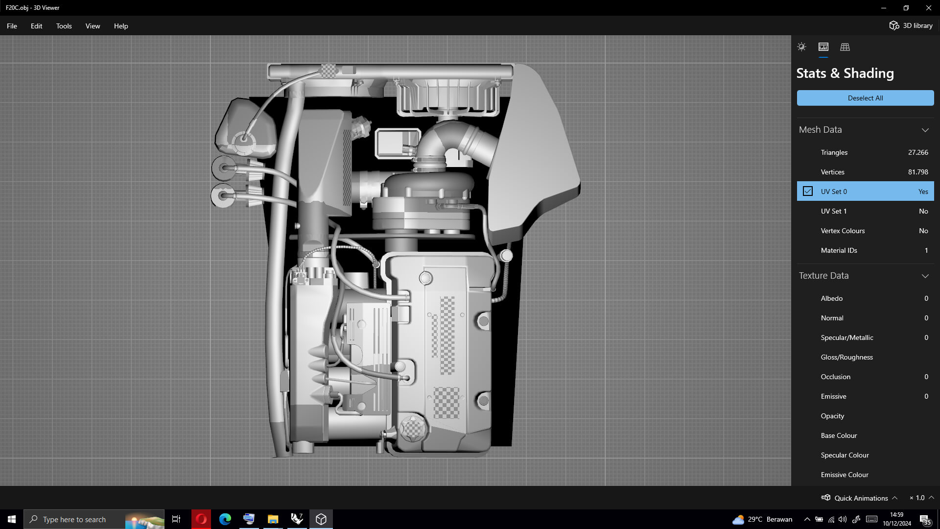 Honda F20C S2000 Supercharged Engine - 3D Model by impulse99
