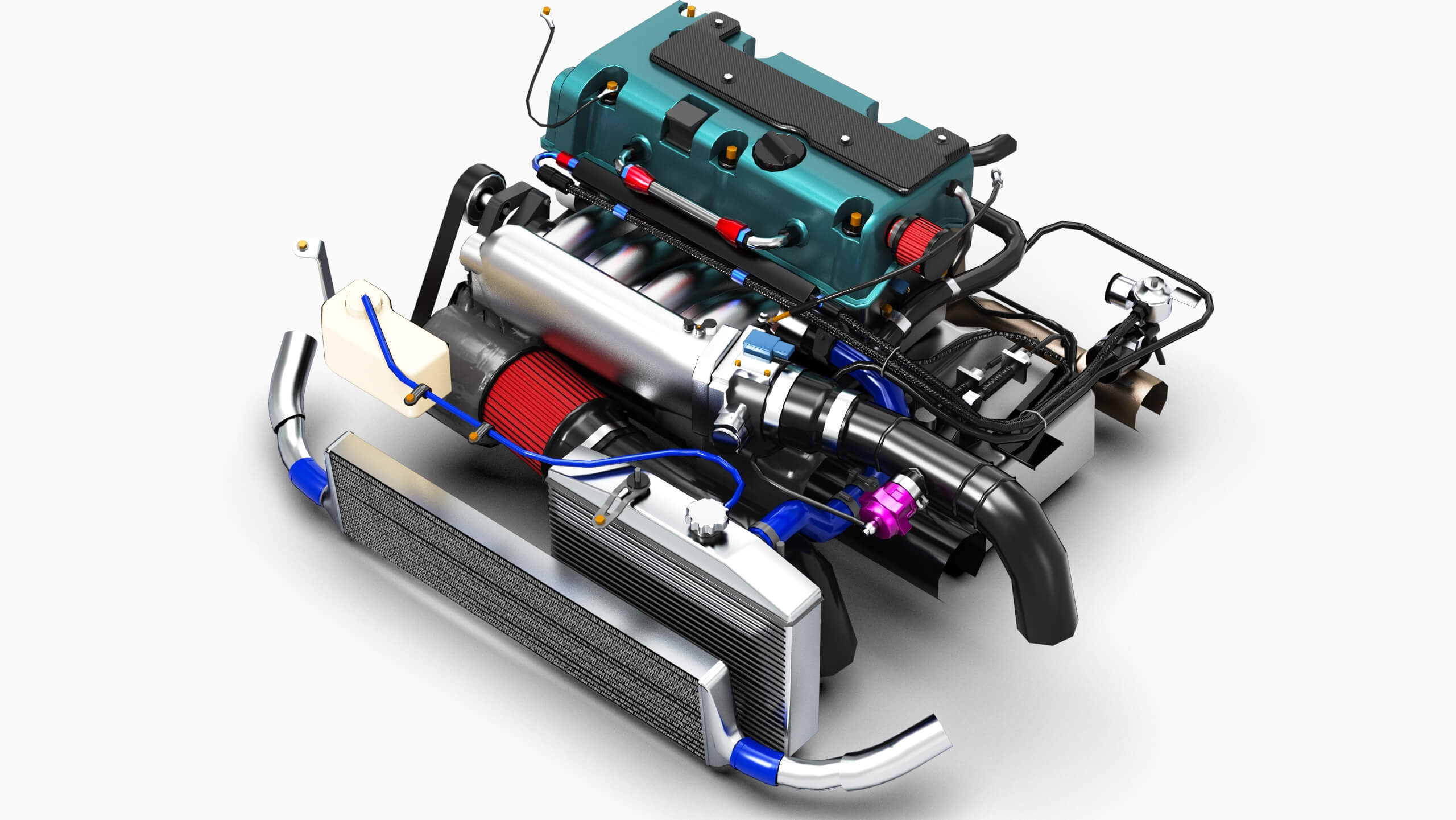 Honda K24 VTEC Engine - 3D Model by impulse99