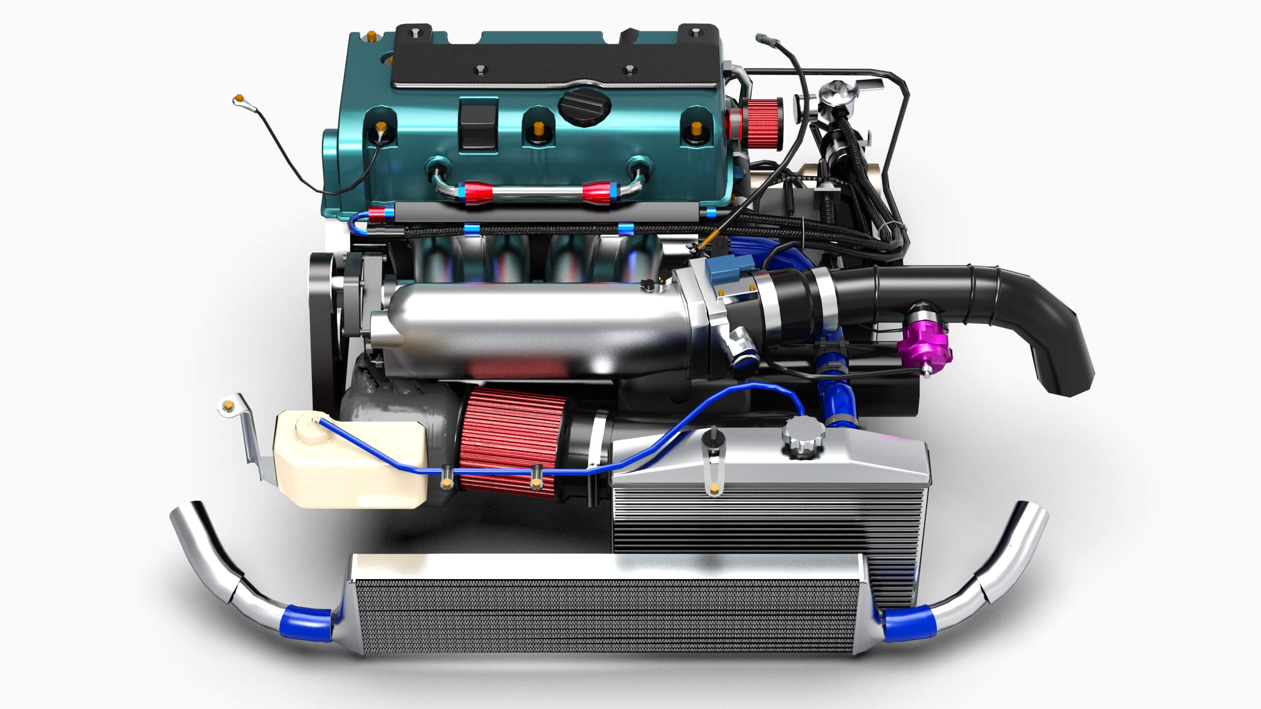 Honda K24 VTEC Engine - 3D Model by impulse99