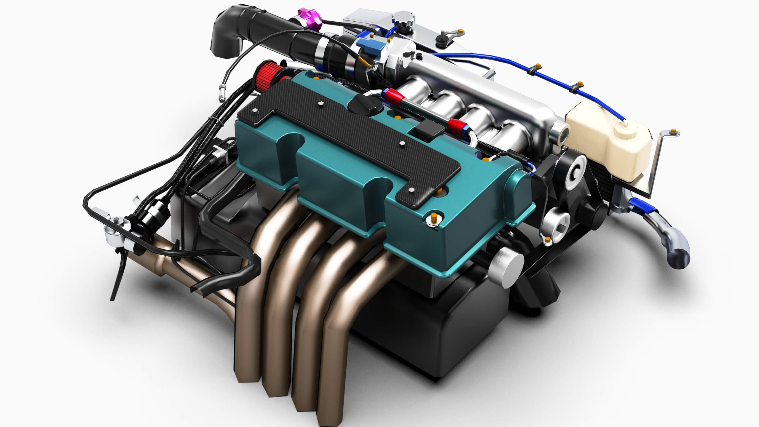 Honda K24 VTEC Engine - 3D Model by impulse99