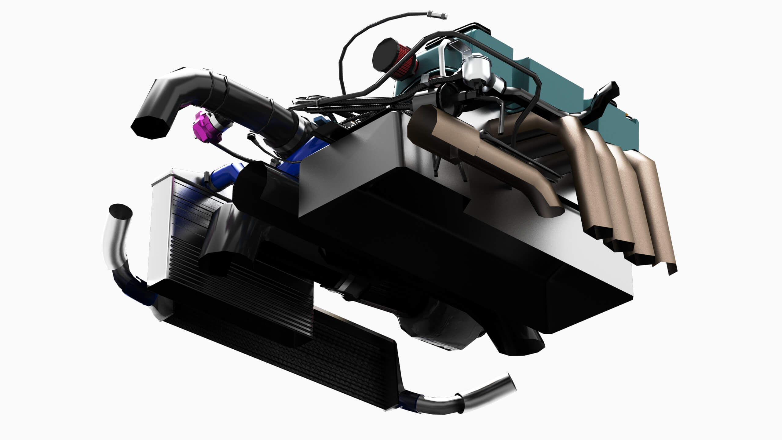 Honda K24 VTEC Engine - 3D Model by impulse99