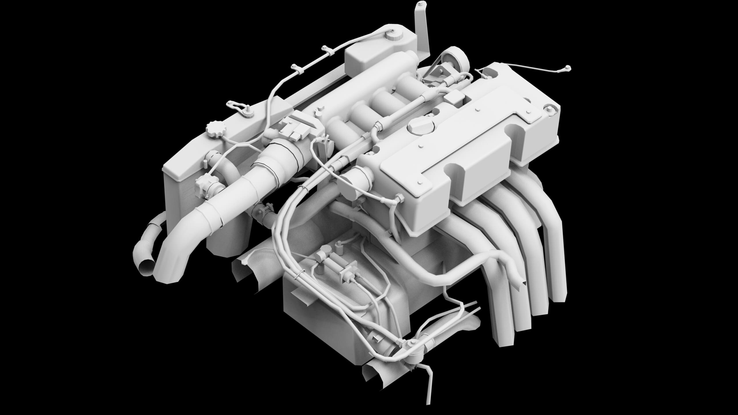 Honda K24 VTEC Engine - 3D Model by impulse99