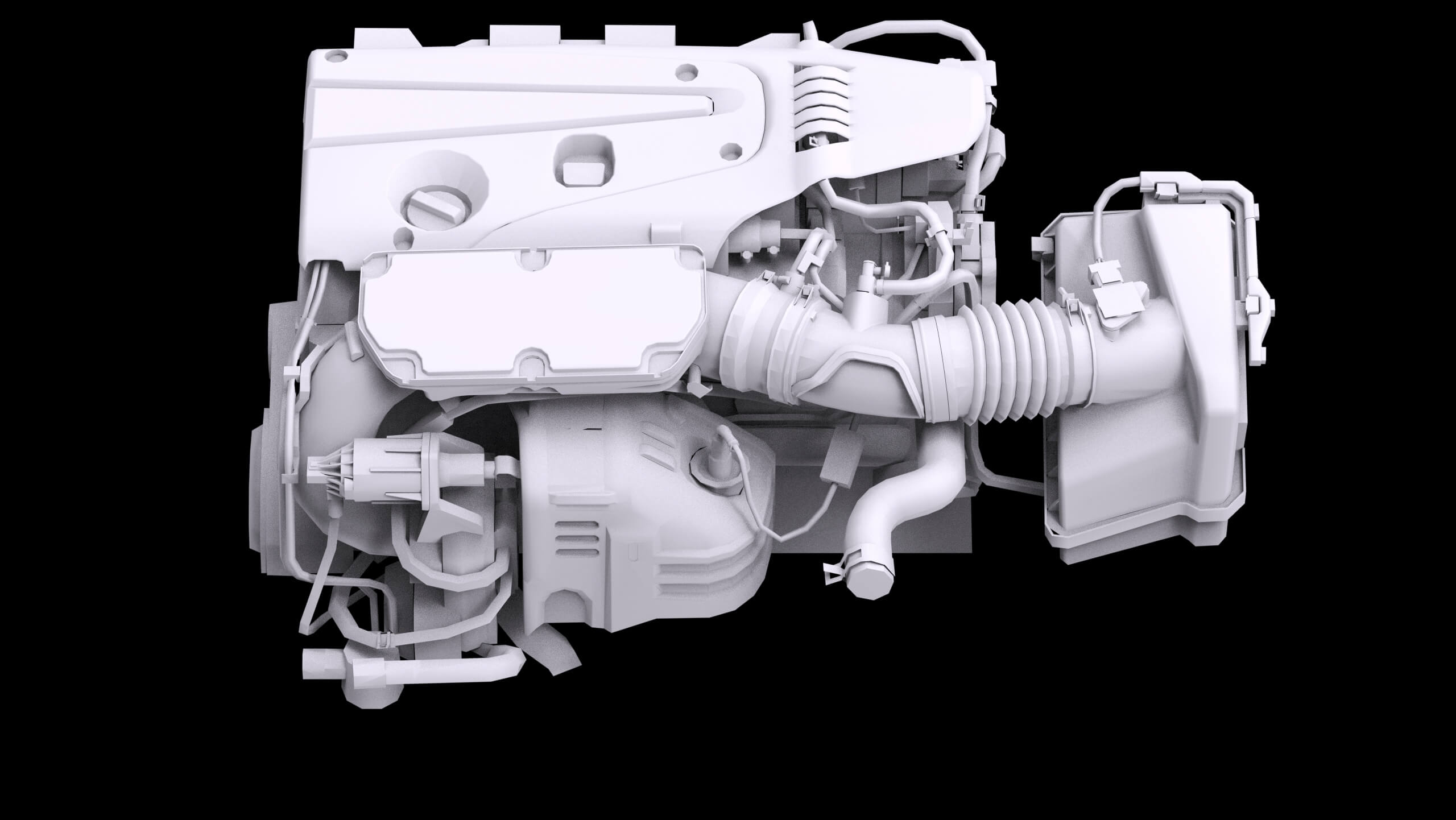 Honda K20C VTEC Turbo Engine - 3D Model by impulse99