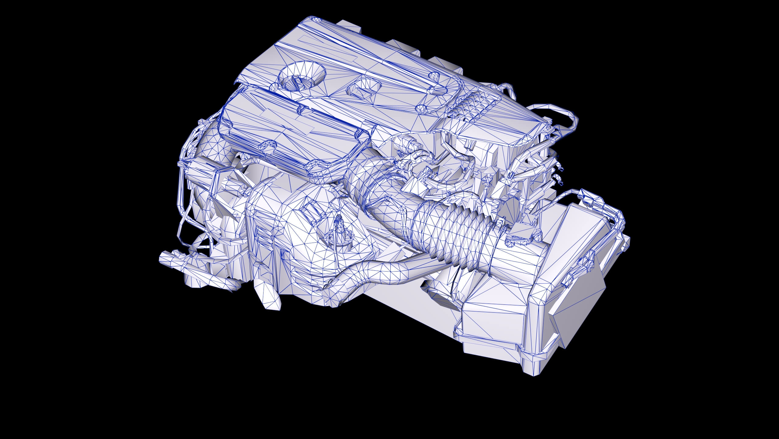 Honda K20C VTEC Turbo Engine - 3D Model by impulse99