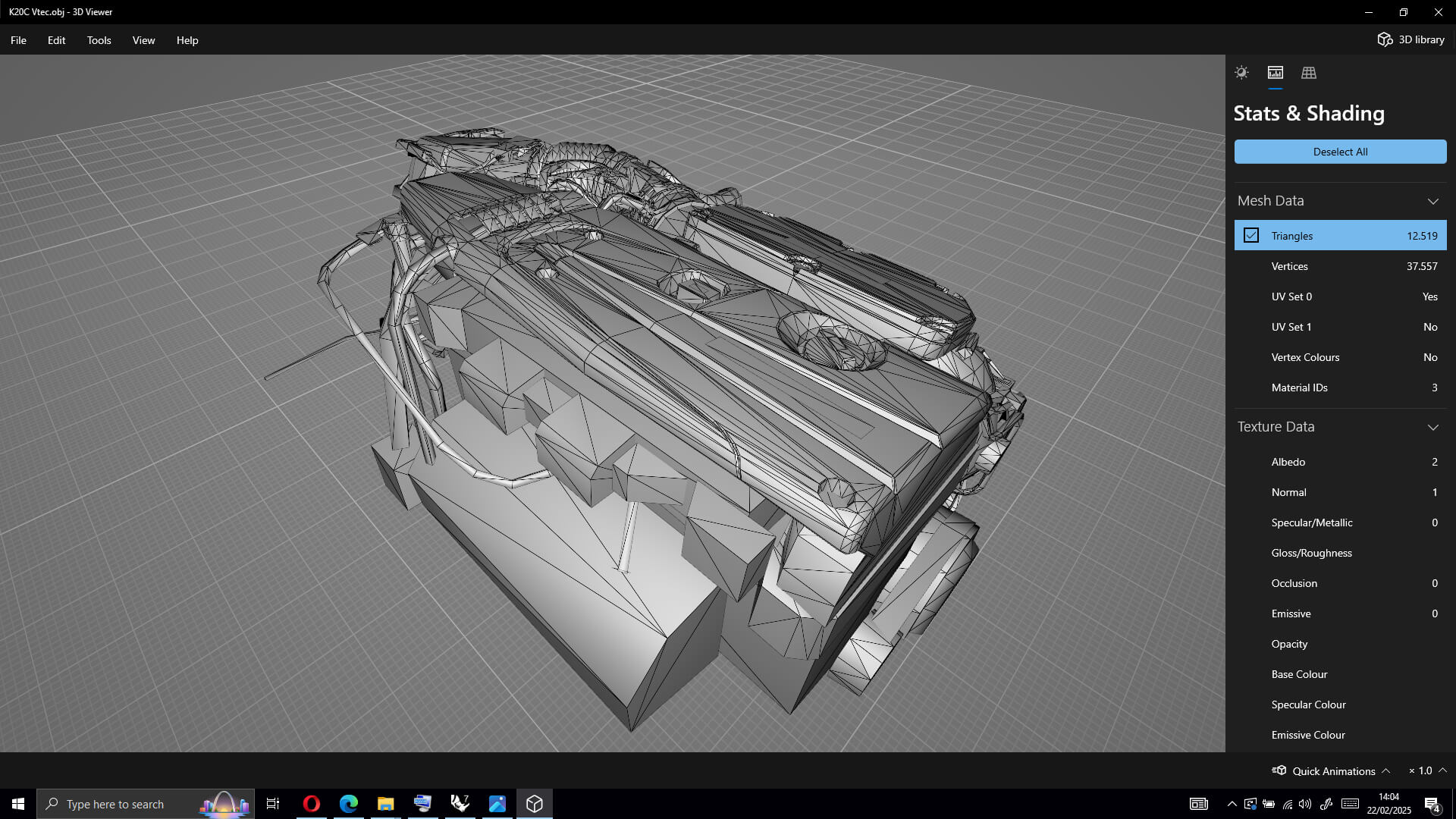Honda K20C VTEC Turbo Engine - 3D Model by impulse99