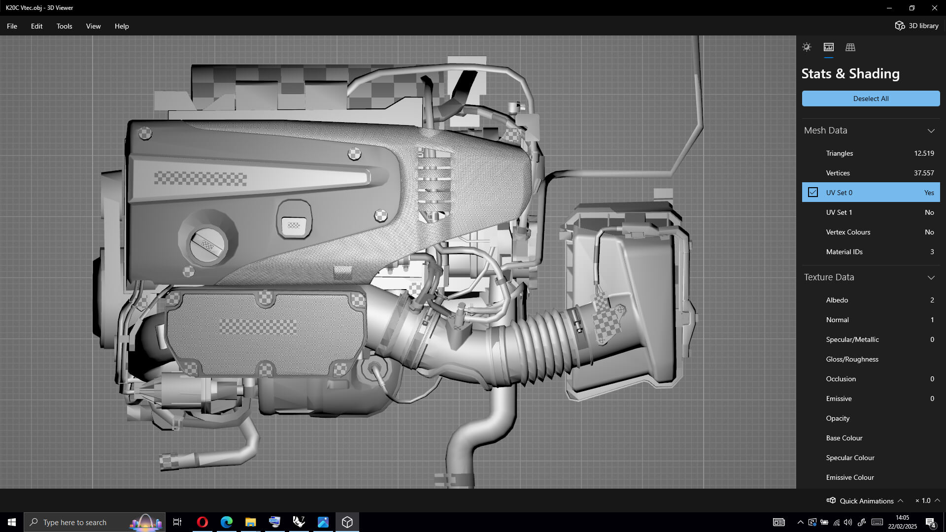 Honda K20C VTEC Turbo Engine - 3D Model by impulse99