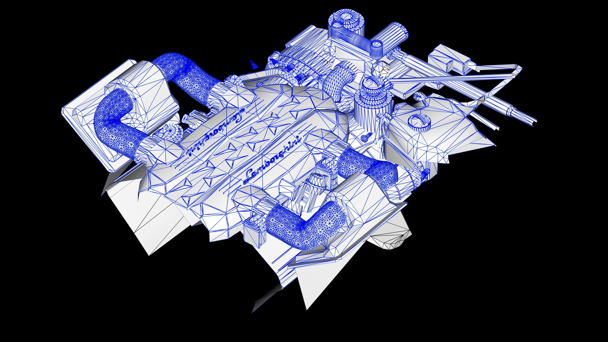 Lamborghini V12 Engine - 3D Model by impulse99