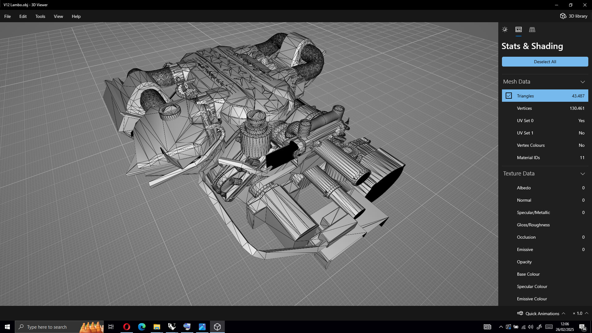 Lamborghini V12 Engine - 3D Model by impulse99