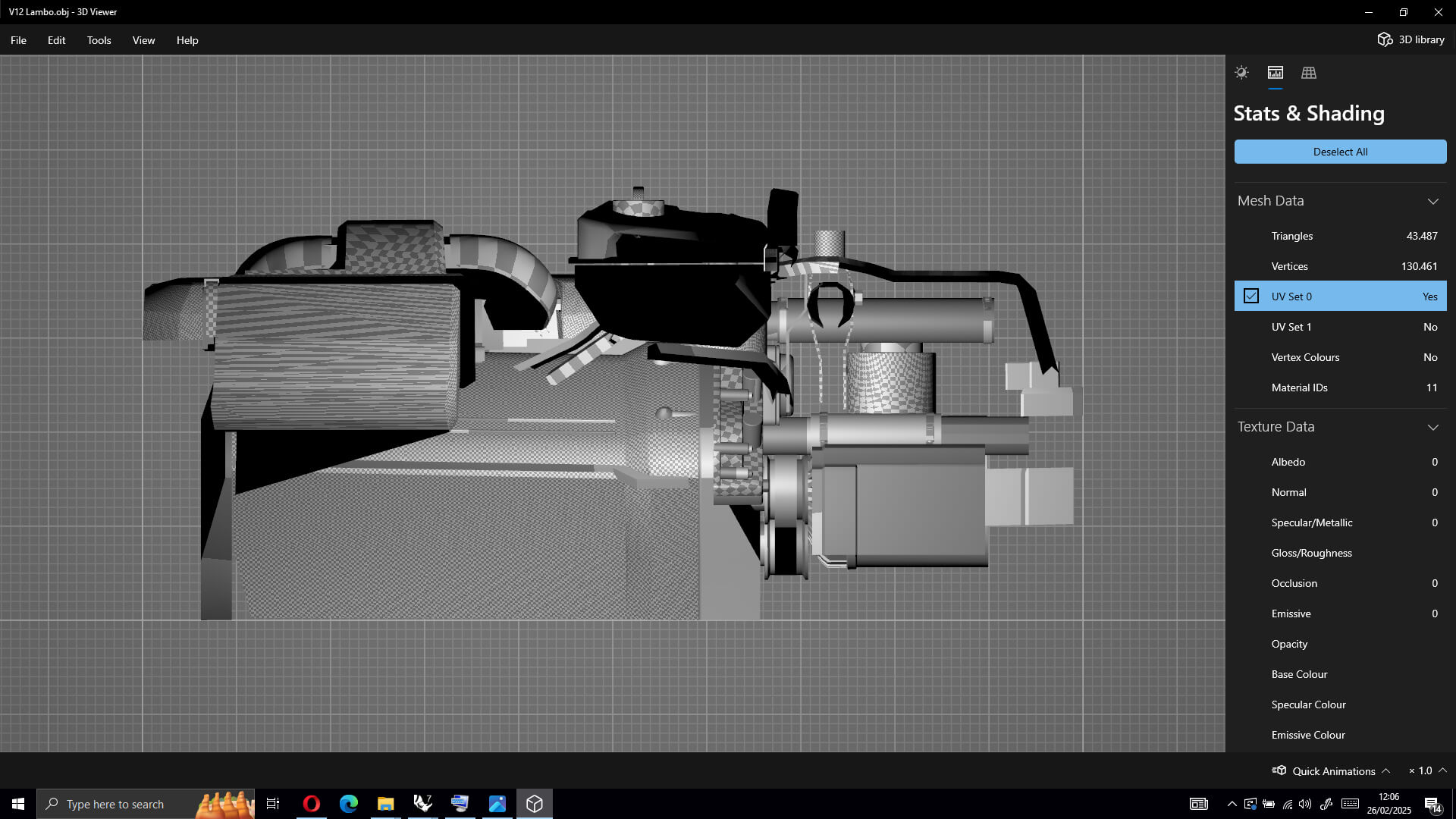 Lamborghini V12 Engine - 3D Model by impulse99
