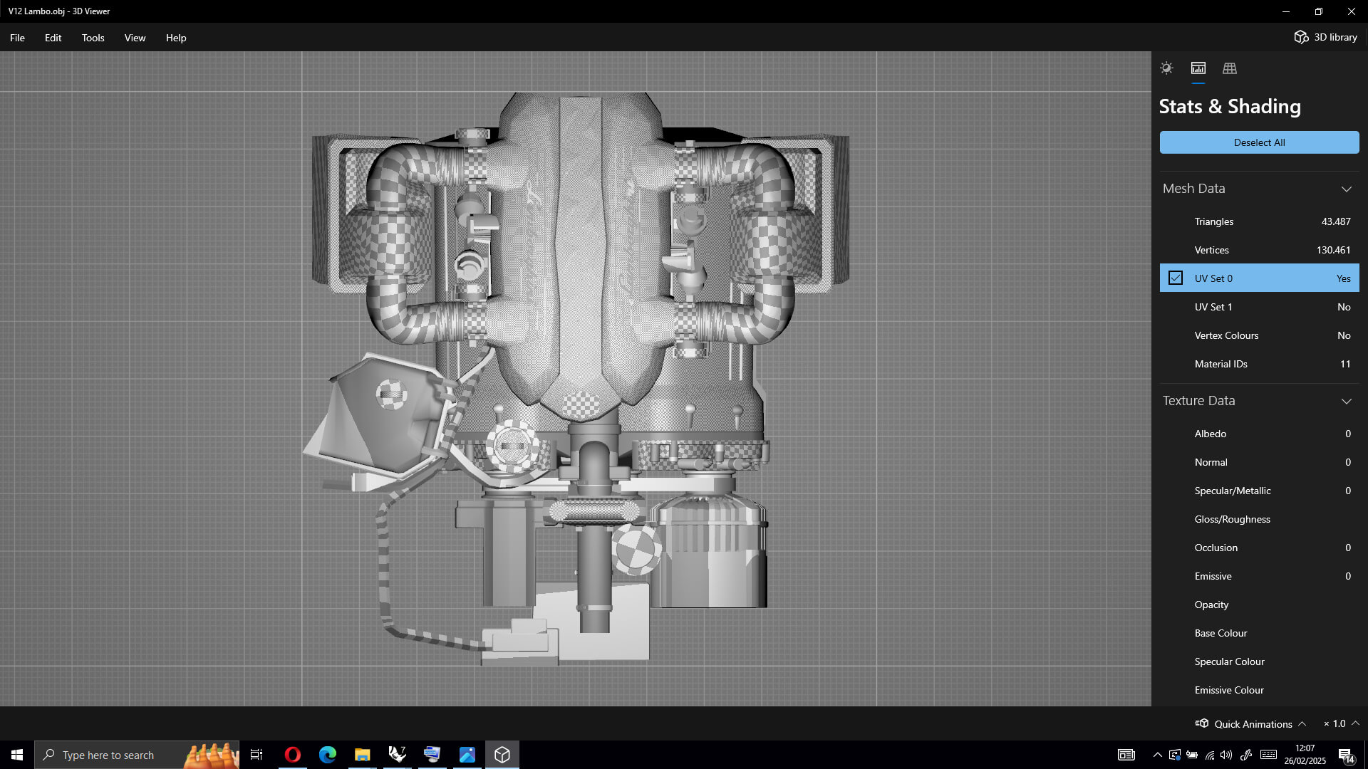 Lamborghini V12 Engine - 3D Model by impulse99