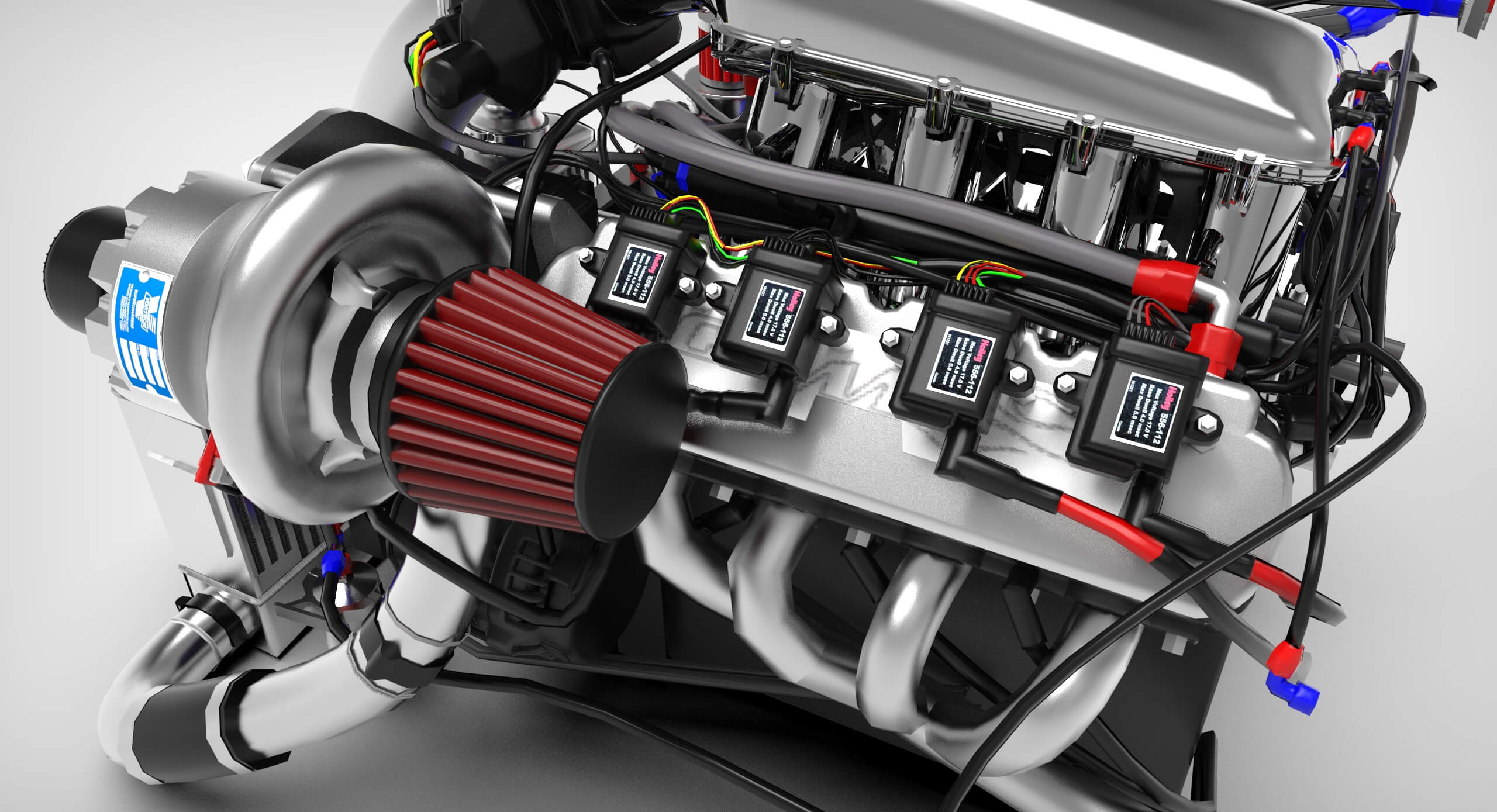 LS V8 Engine - 3D Model by impulse99