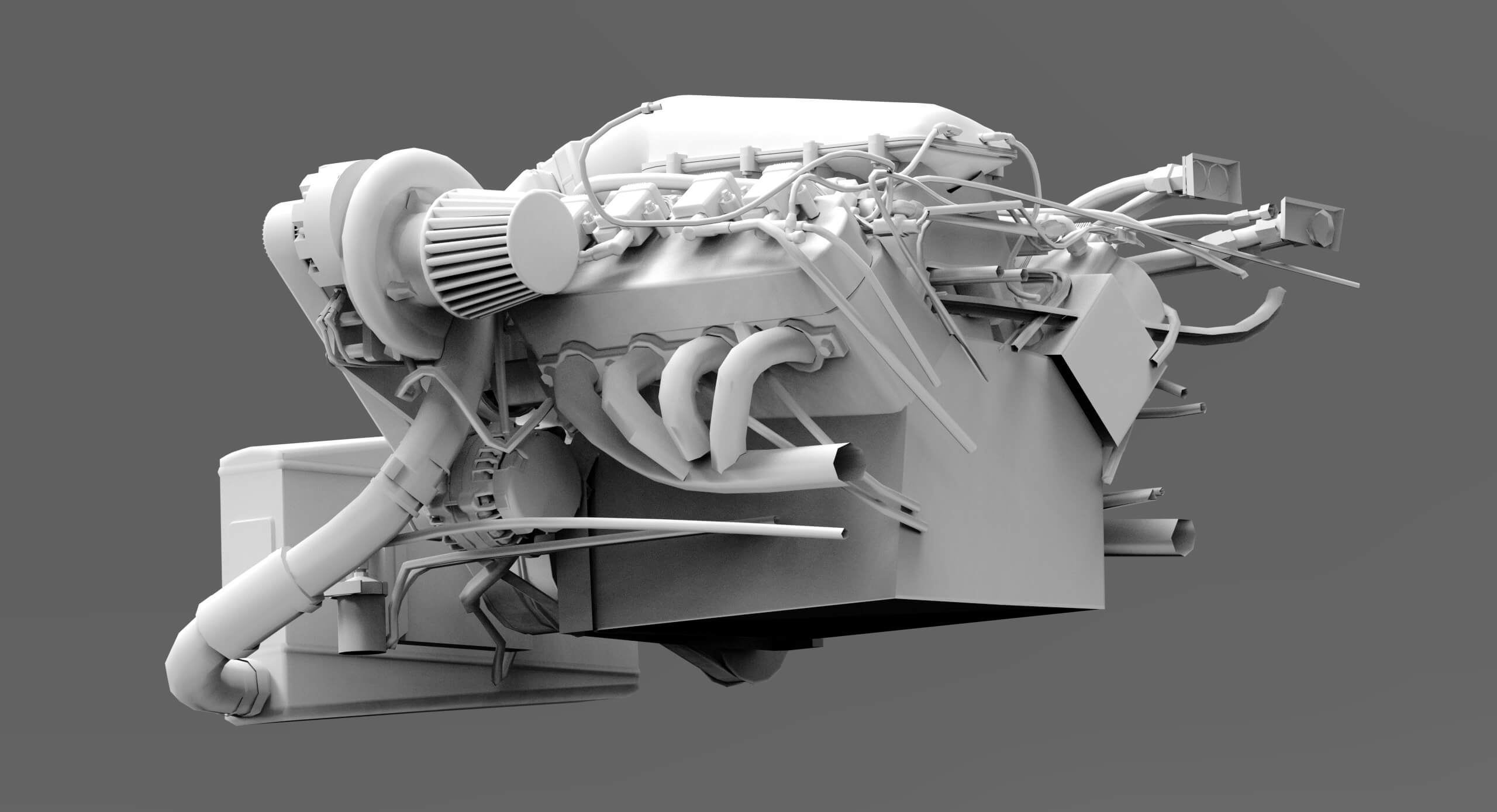 LS V8 Engine - 3D Model by impulse99