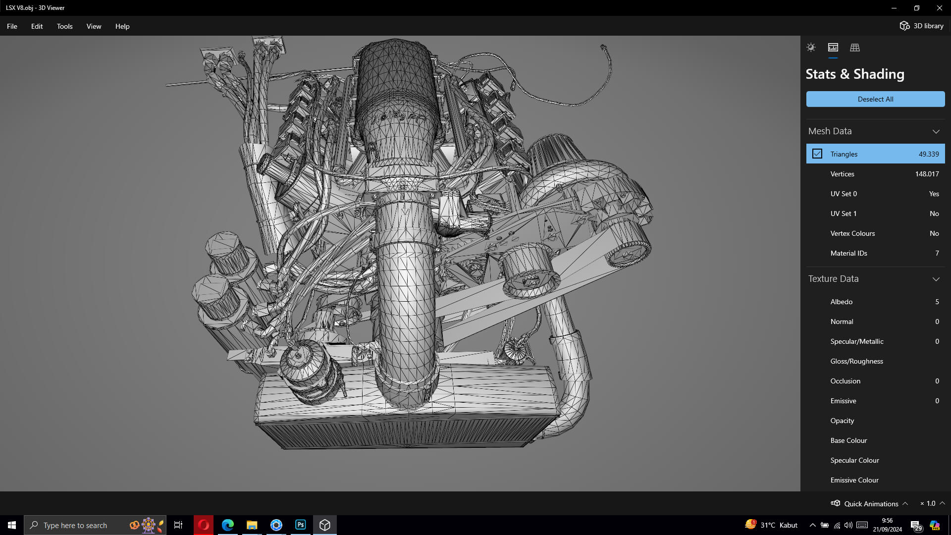 LS V8 Engine - 3D Model by impulse99