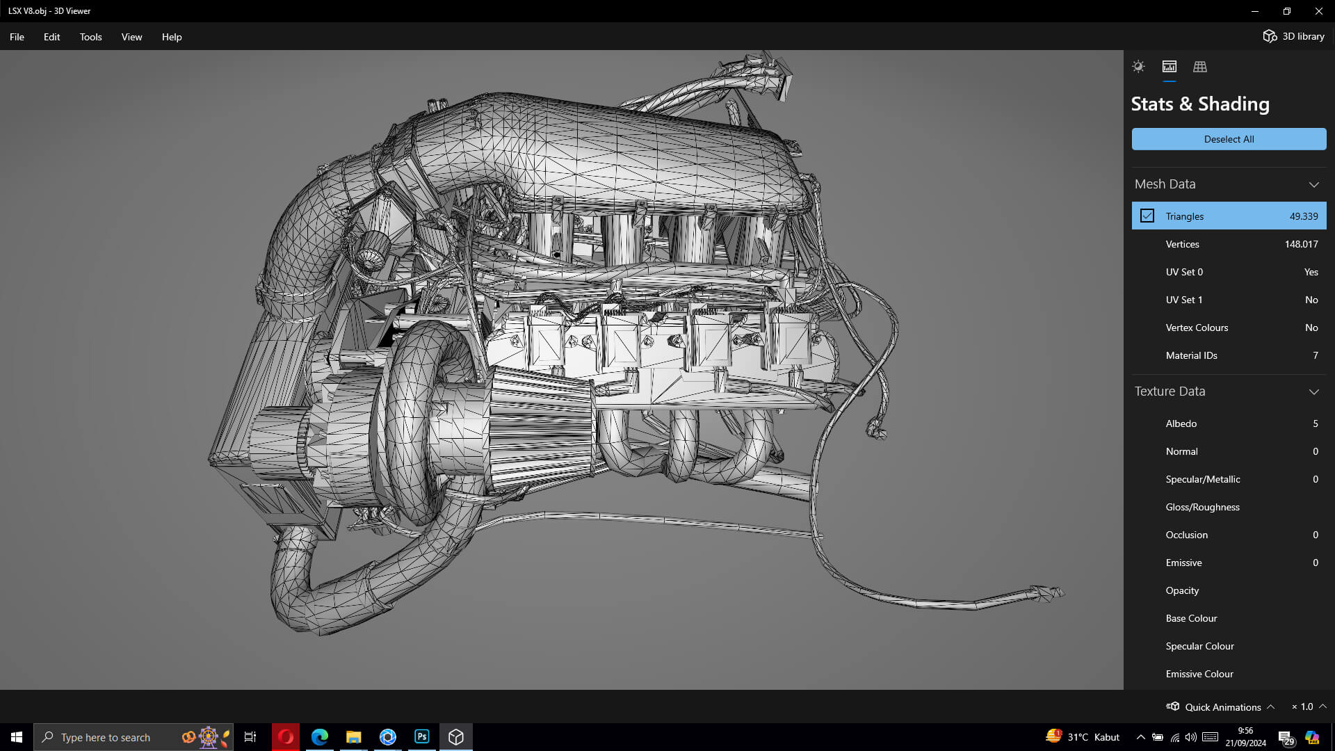 LS V8 Engine - 3D Model by impulse99