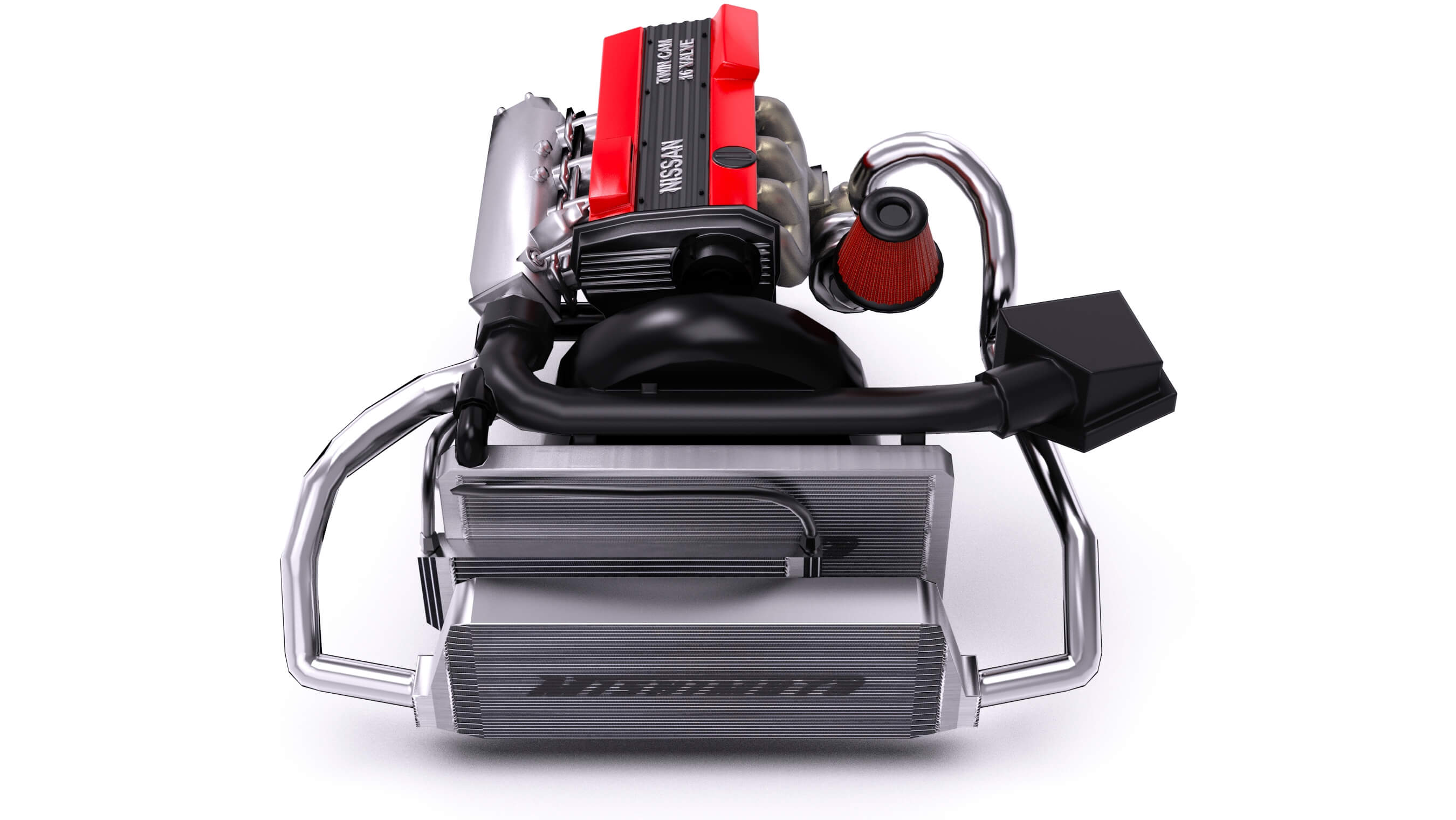 Nissan CA18DET Engine Lowpoly - 3D Model by impulse99