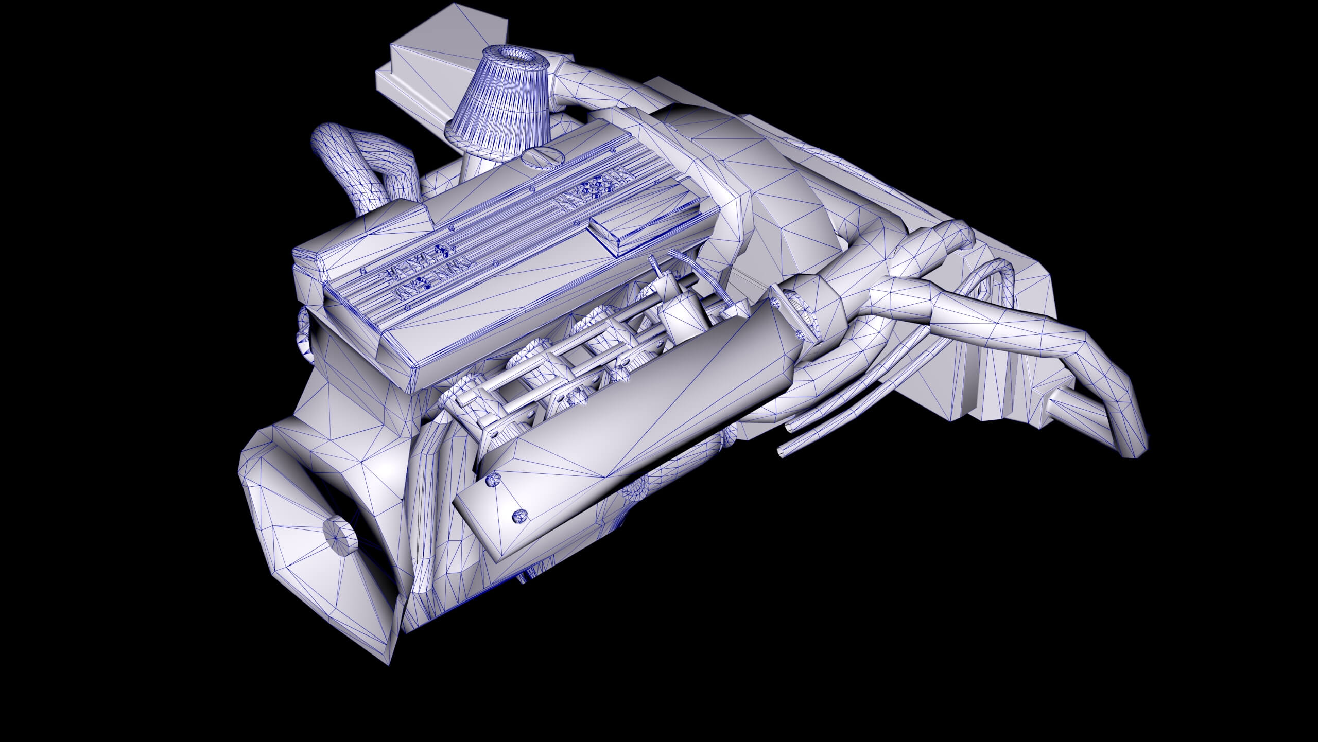 Nissan CA18DET Engine Lowpoly - 3D Model by impulse99