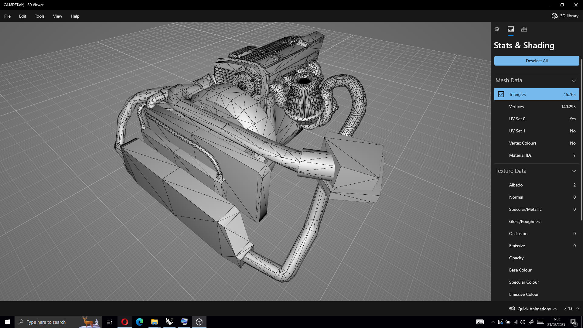 Nissan CA18DET Engine Lowpoly - 3D Model by impulse99