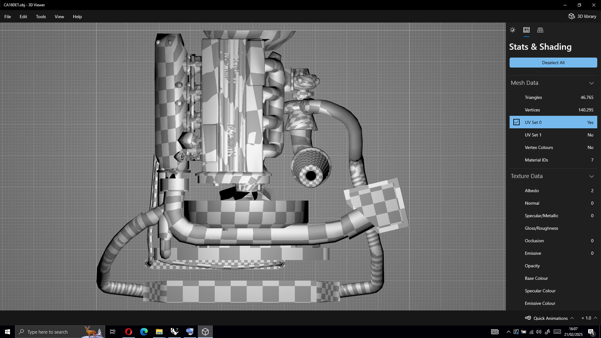 Nissan CA18DET Engine Lowpoly - 3D Model by impulse99