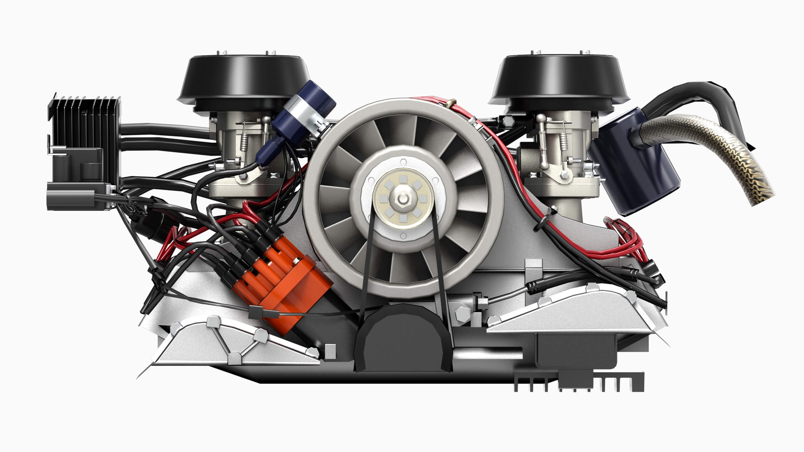 Porsche Flat Six Air Cooled Engine - 3D Model by impulse99
